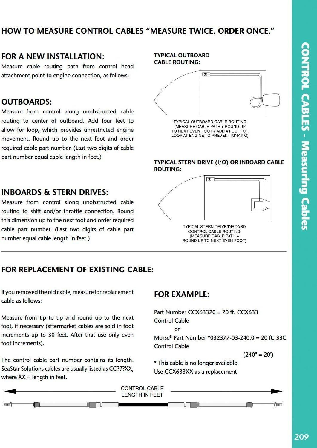 Dometic SeaStar Xtreme Control Cable CCX205XX - 9ft | Premium Quality ...