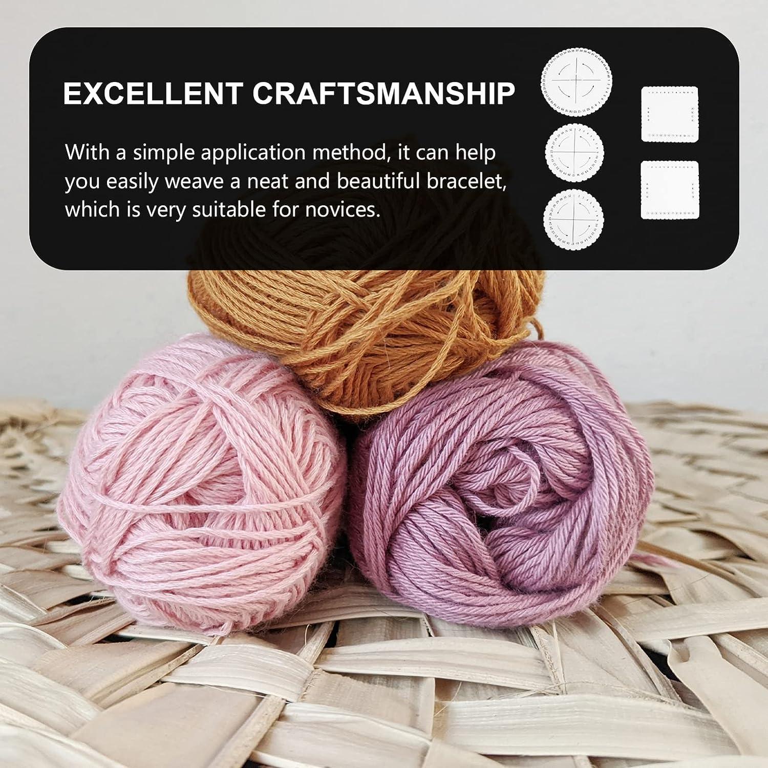 5pcs Plate Braided Disc Handmade Knitting Fine Thread Kit - Kumihimo ...