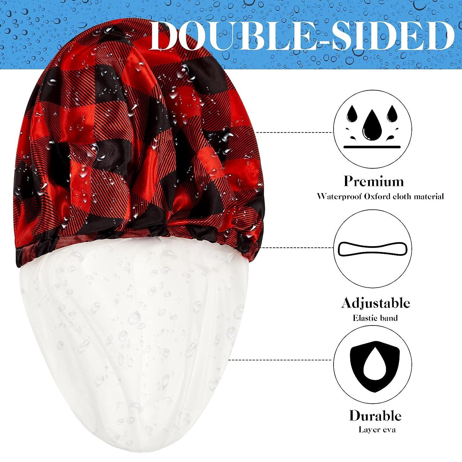 Waterproof Reusable Shower Cap for Men with Dreadlocks, Braids, Curls ...