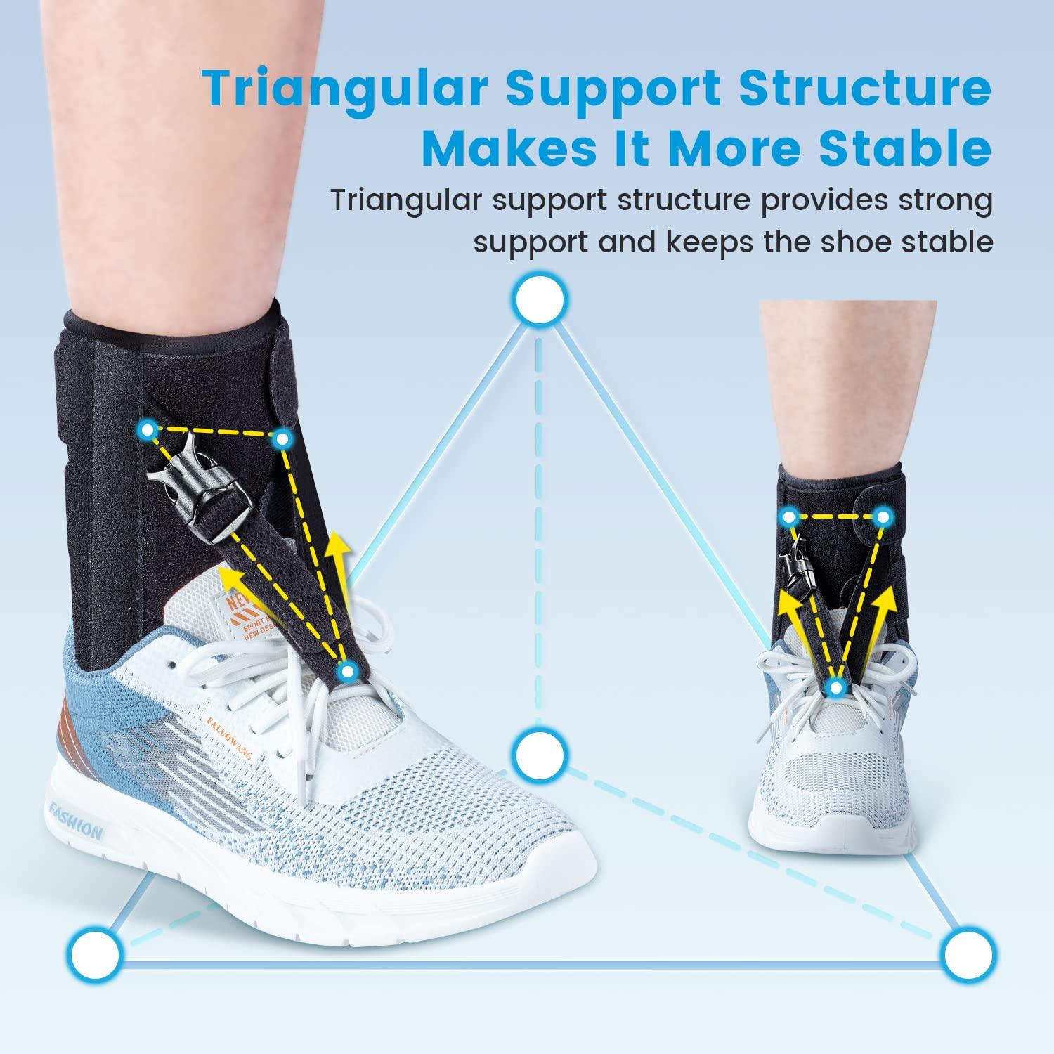 Adjustable Drop Foot Brace for Men and Women - AFO Brace for Walking ...