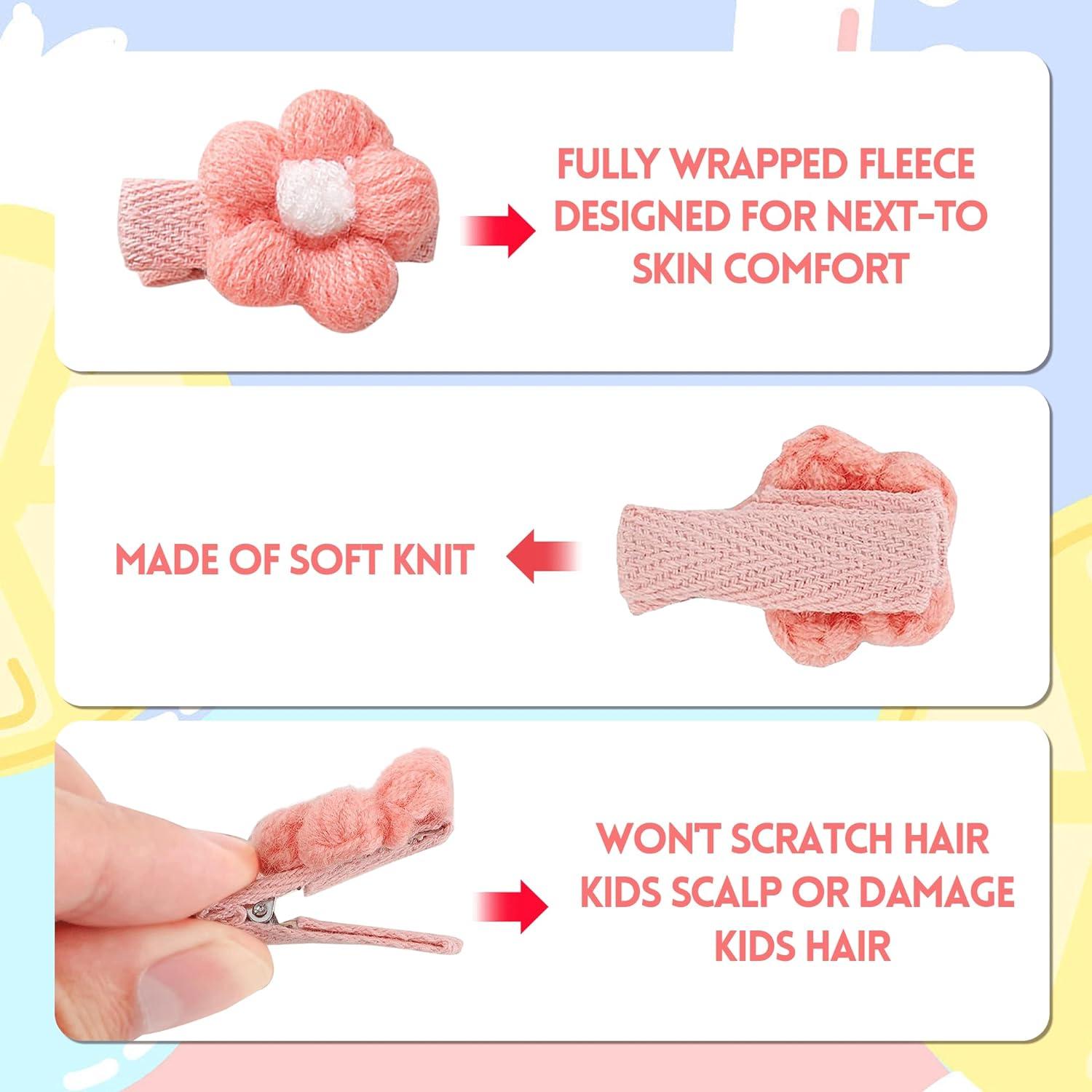 12PCS Flower Baby Hair Clips - Cute Accessories for Baby Girl | Perfect ...