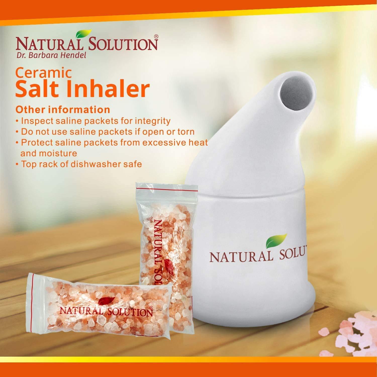 Himalayan Pink Salt Ceramic Salt Inhaler - Natural Solution Nasal ...