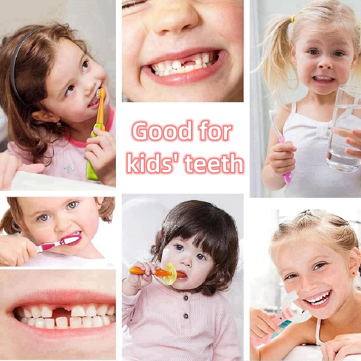 2PCS Kids Foam Toothpaste Set for U Shaped Toothbrush - Strawberry ...