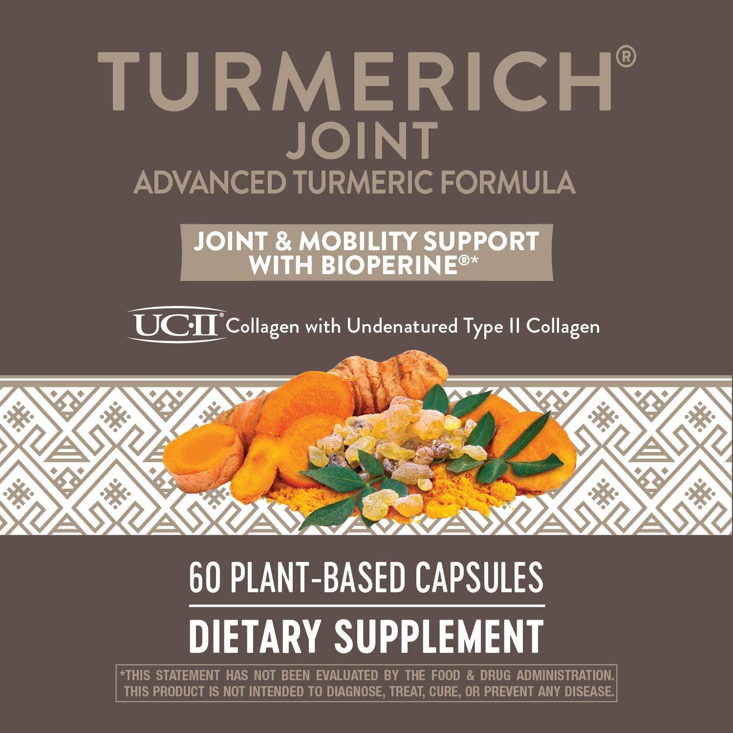 Nature's Way TurmeRich Joint Advanced Turmeric Formula - 60 Count ...
