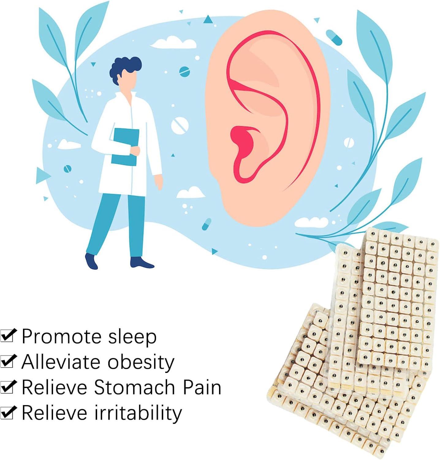600 Pieces Ear Massage Sticker - Acupuncture Ear Seeds | One-Way Ear ...