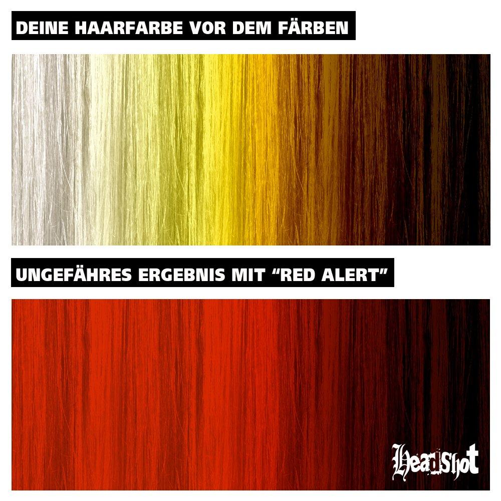 Red Hair Colour Headshot Red Alert | Semi-Permanent Hair Colour 150ml ...