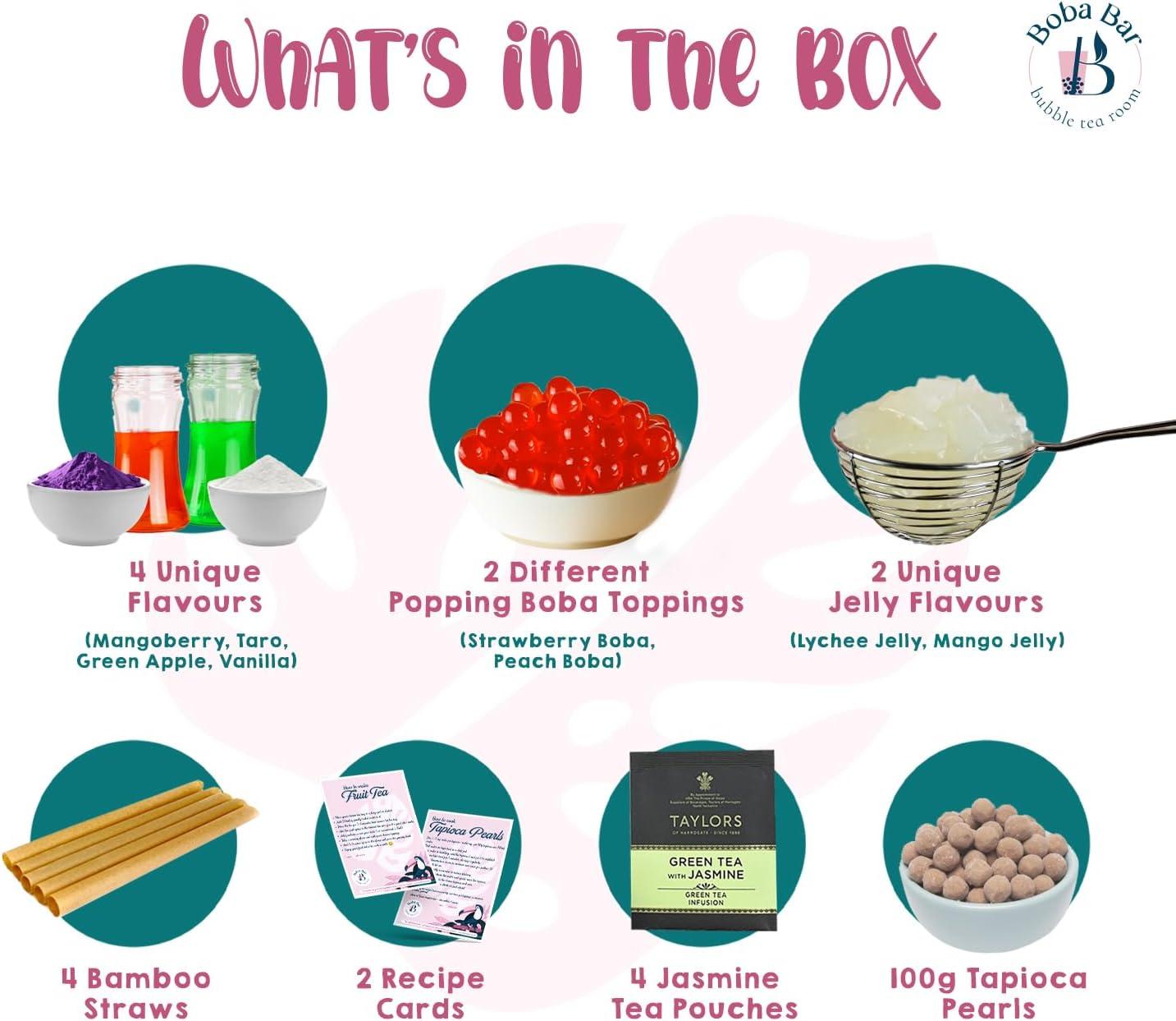 Boba Bar London | Coral Reef Mixed Bubble Tea Kit | 4 Mixed Tea ...