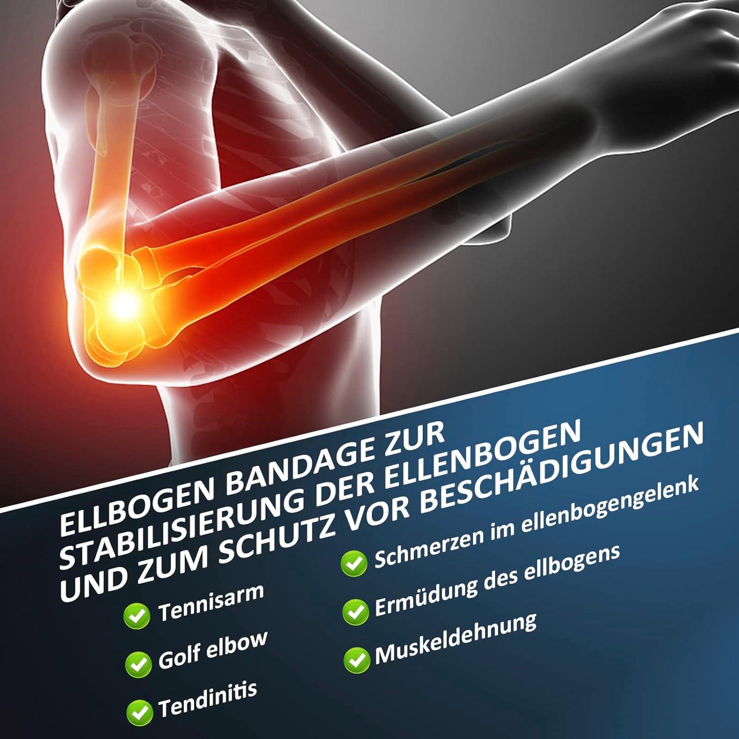 Buy Adjustable Compression Elbow Bandage for Men & Women - Tennis Elbow ...