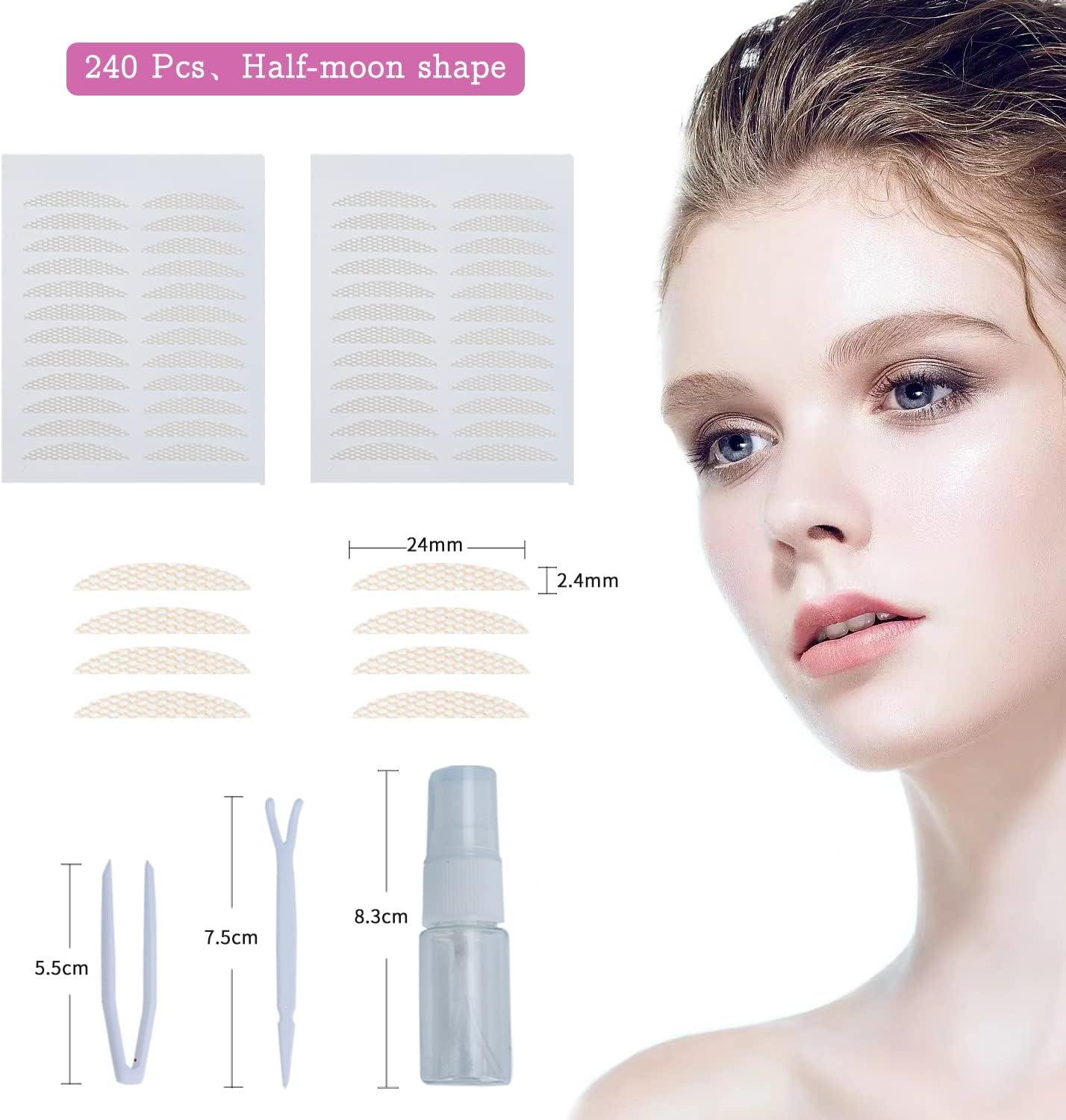 Invisible Water Activated Eyelid Lifter Strips for Hooded Eyes - Glue ...