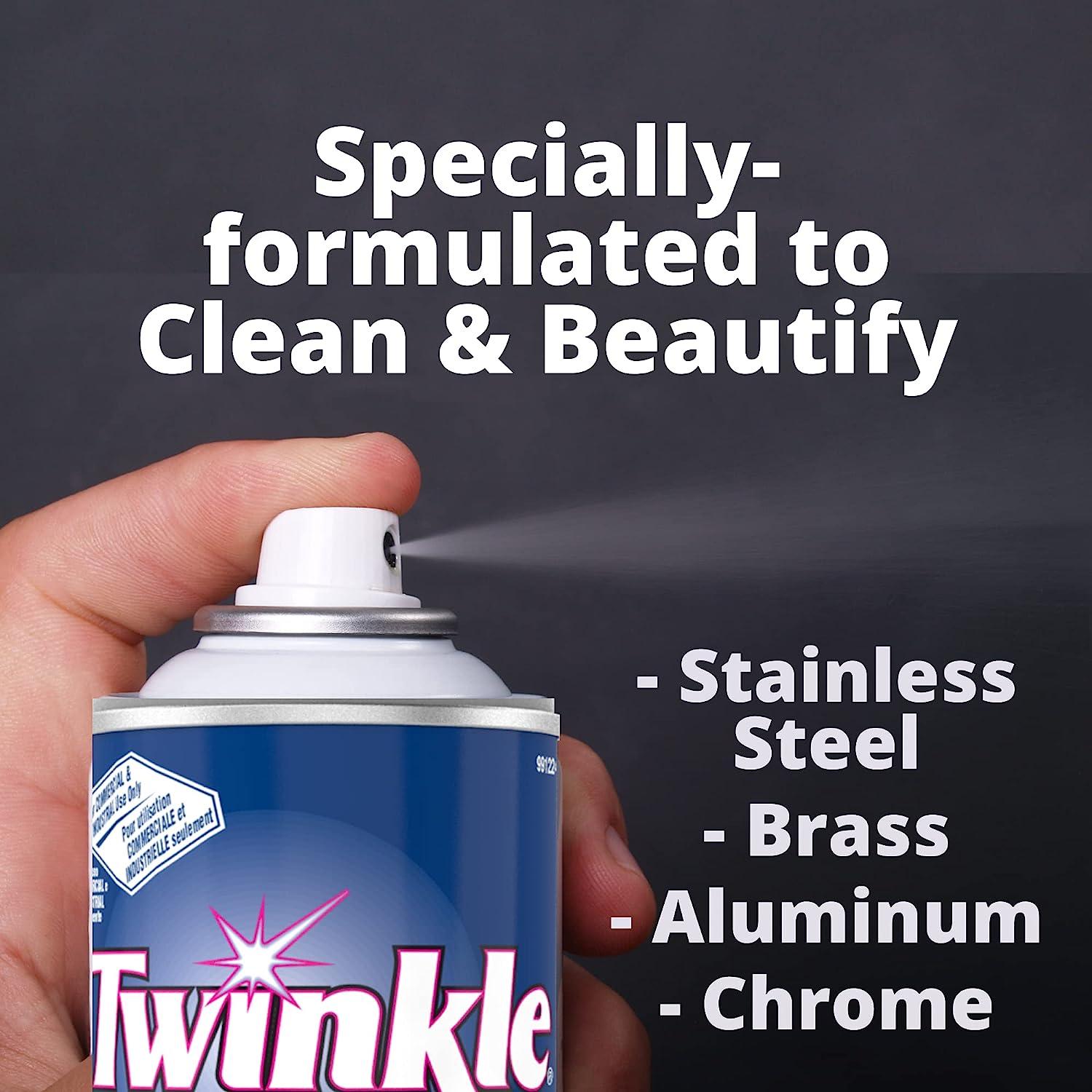 Twinkle Stainless Steel Cleaner & Polish 17oz - Pack of 1 | White | 1 ...