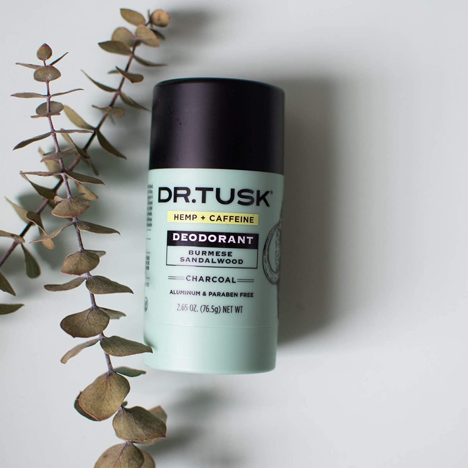 DR.TUSK Mens Deodorant | Hempseed Oil, Caffeine & Charcoal | Burmese ...