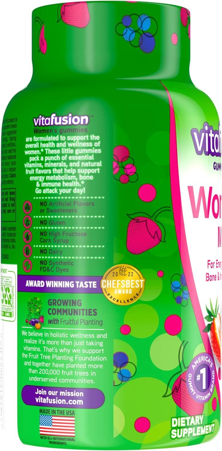 vitafusion Women s Daily Gummy Multivitamin: vitamin C & E Delicious ...