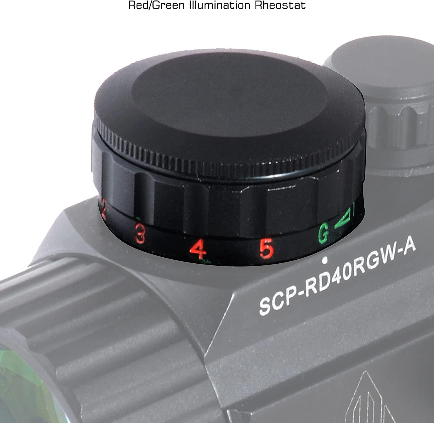 UTG 3.8 ITA Red/Green CQB Dot Sight with Integral Mount - Black | Buy Now with Express ...