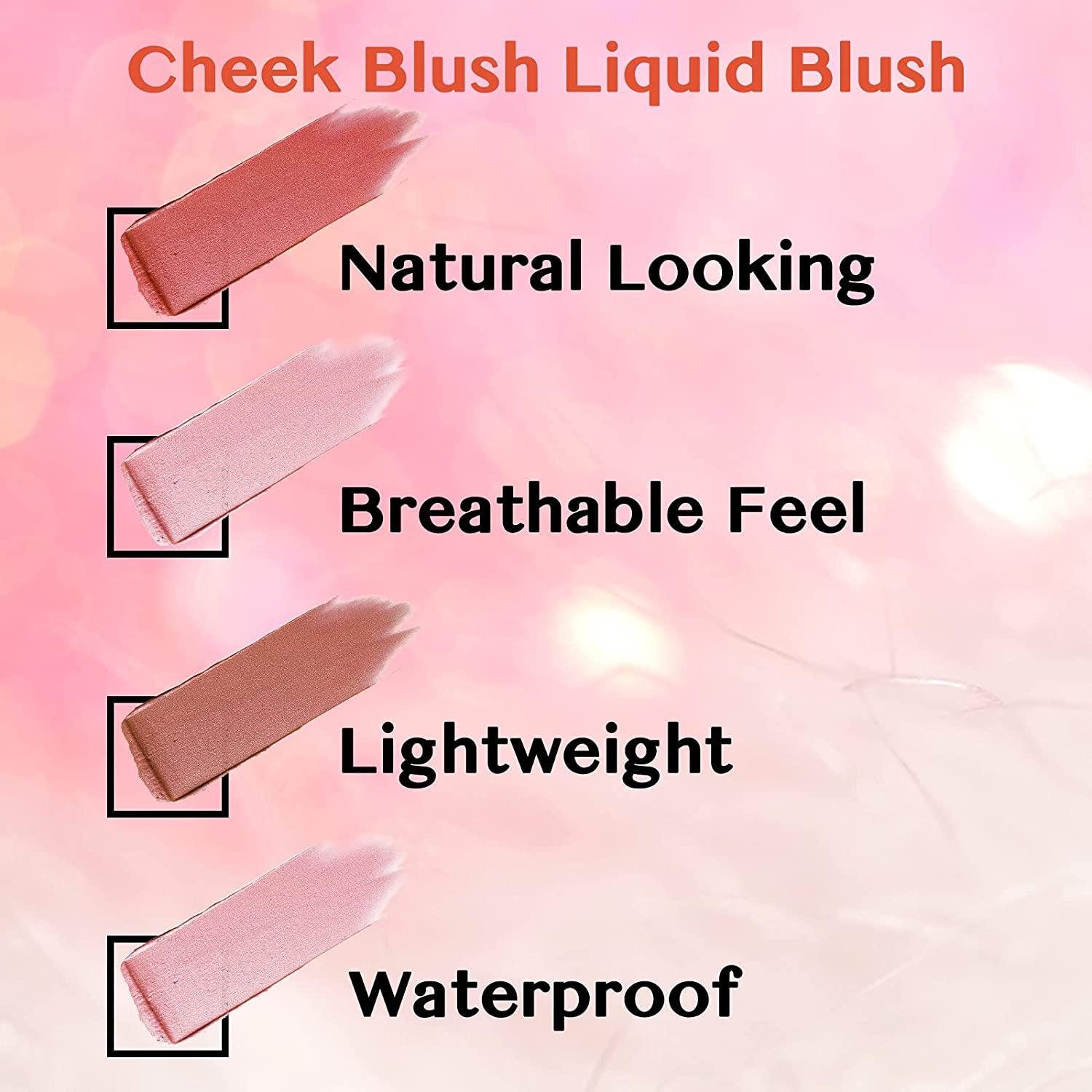 2PCS Matte Liquid Blush Makeup Set - Natural-Looking Sheer Flush Of ...