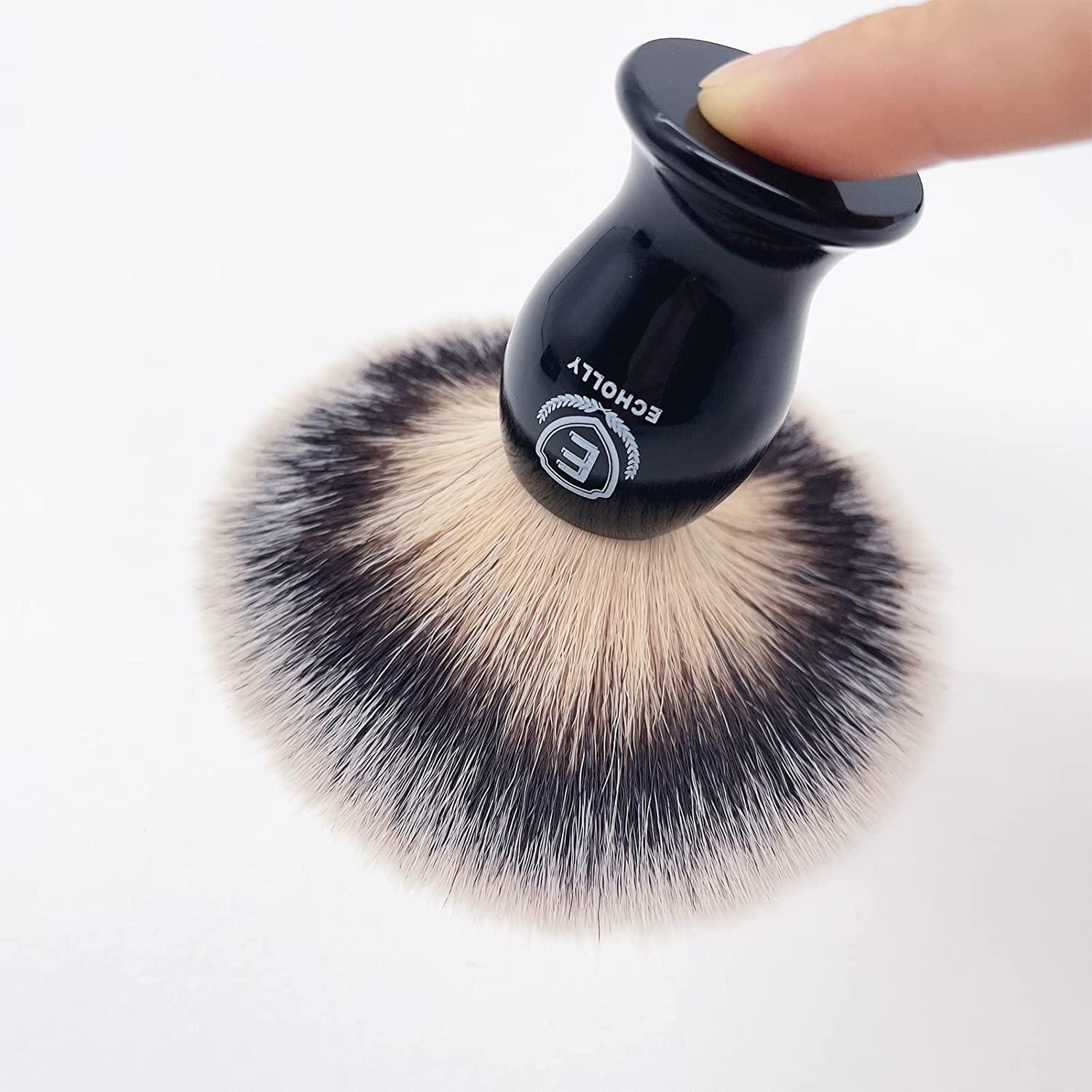 Echolly Luxury Synthetic Shaving Brush with Acrylic Handle - Perfect ...