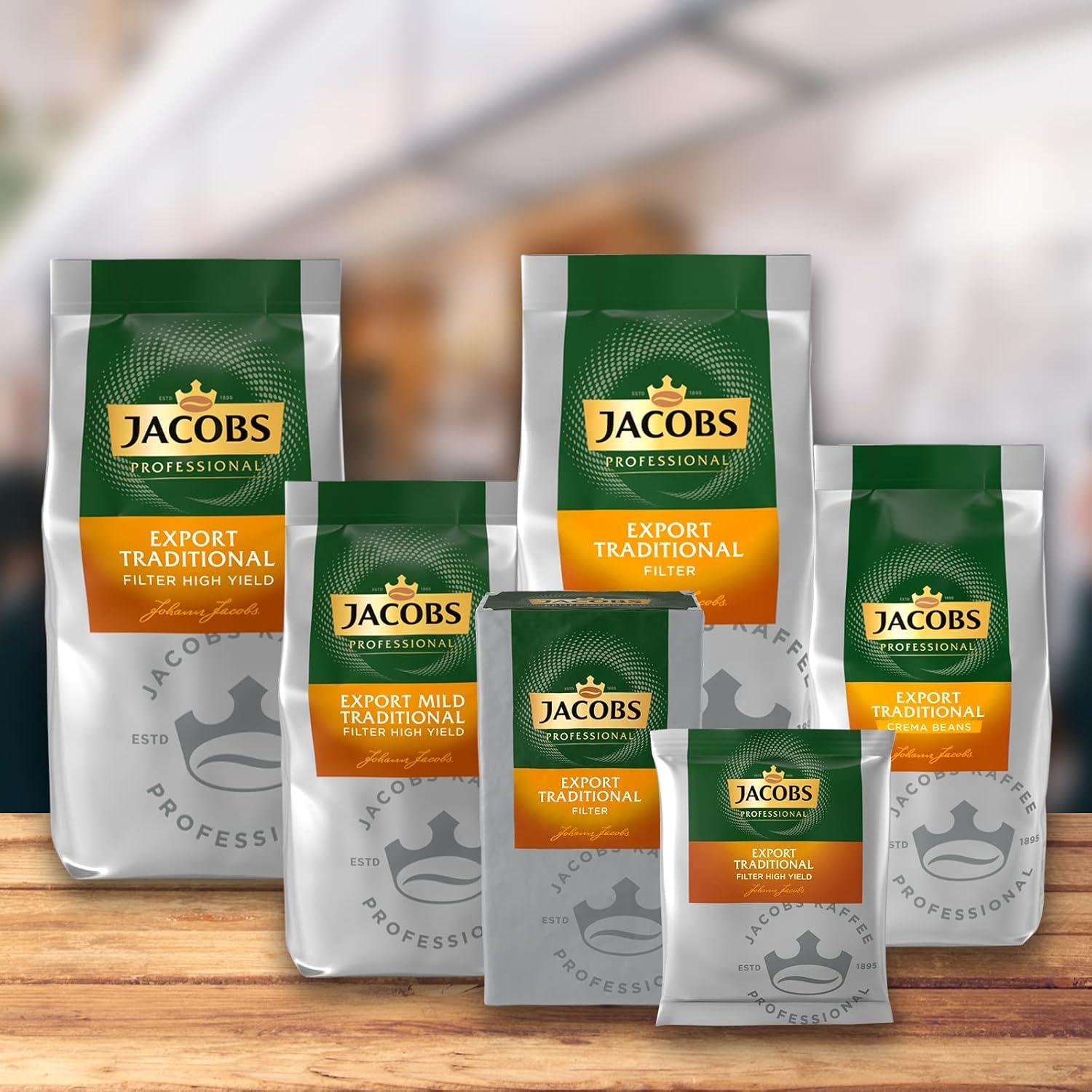 Jacobs Professional Export Traditional Crema Beans - 1kg Arabica ...