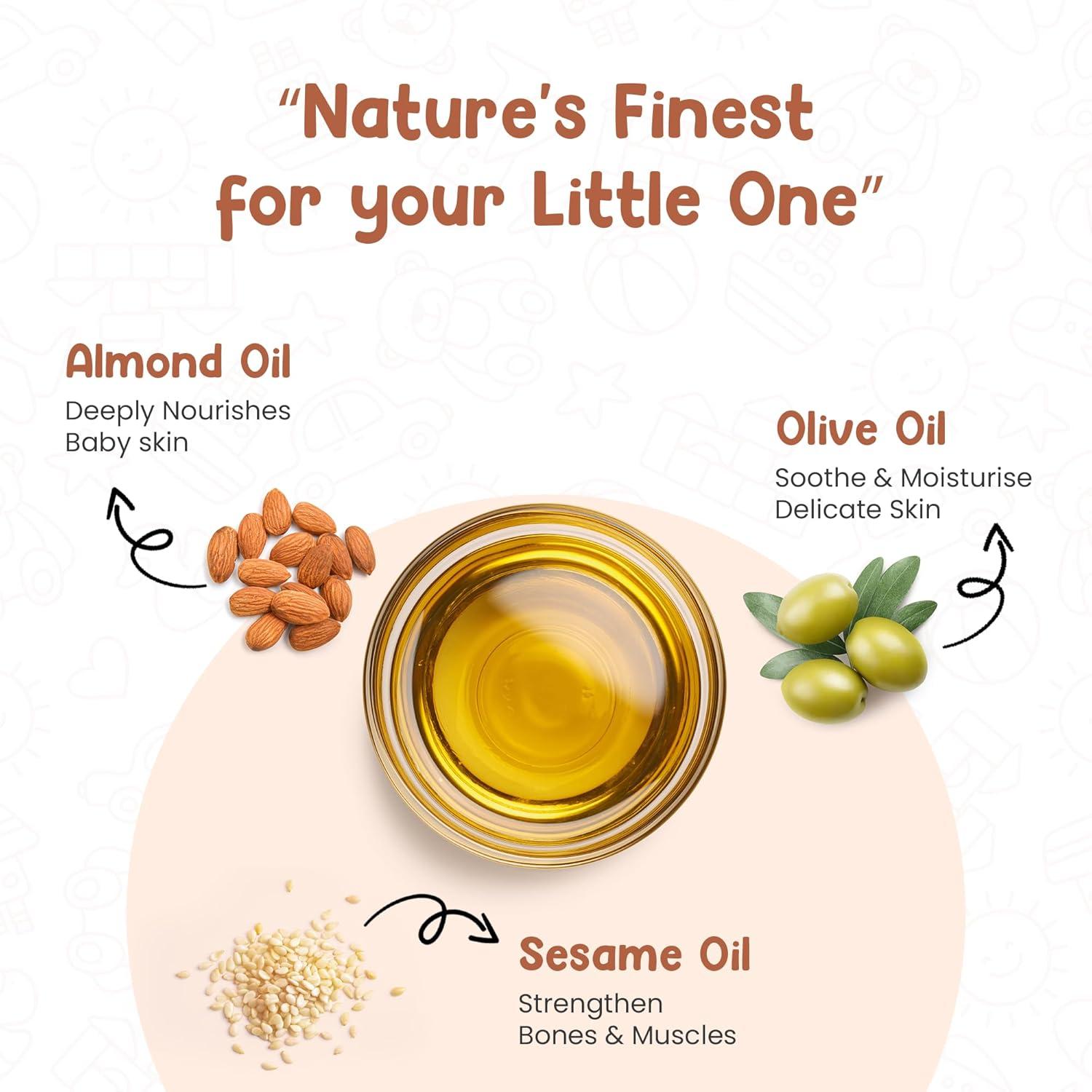 Buy Ayurvedic Baby Massage Oil & Herbal Natural Baby Wash - 18 Herbal ...