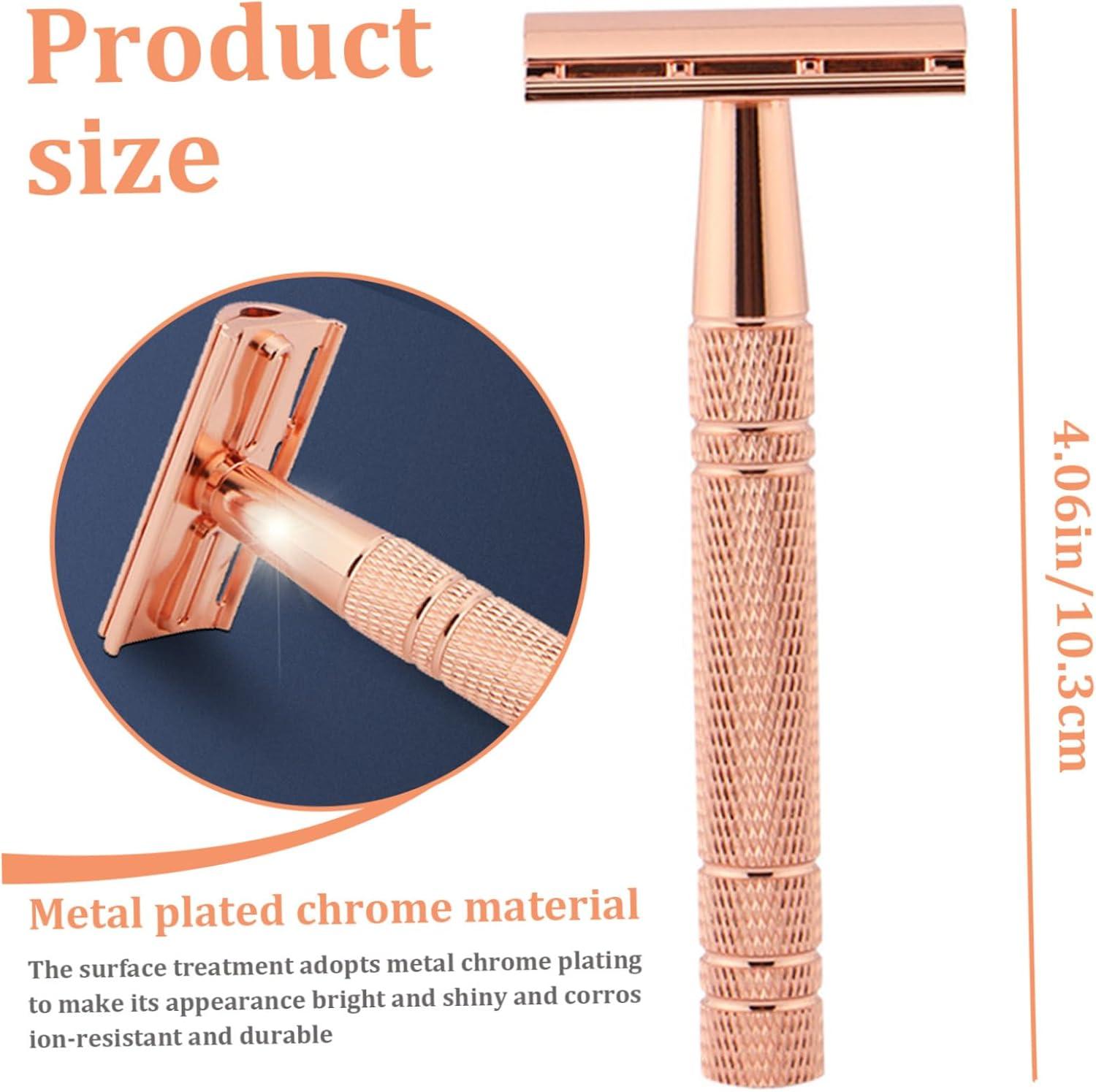 Safety Double Edge Stainless Steel Razors for Men - Close Smooth Shave ...