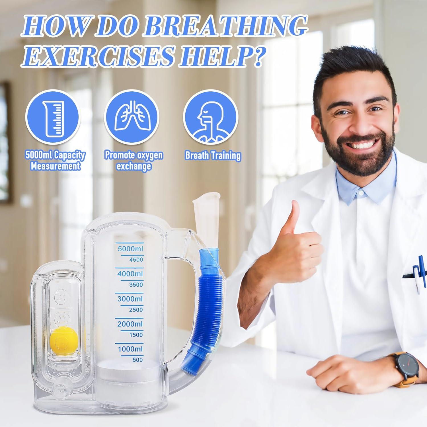 Breathing Exercise Device for Lungs | Deep Breathing Trainer for Kids ...