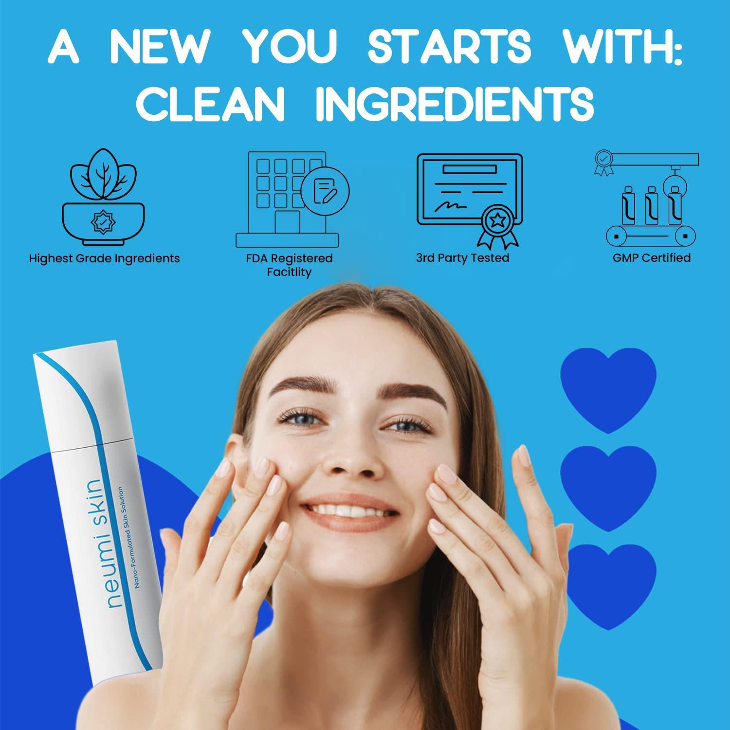 Neumi Skin 3.4 FL OZ Nano-Formulated Facial Spray with Glutathione ...