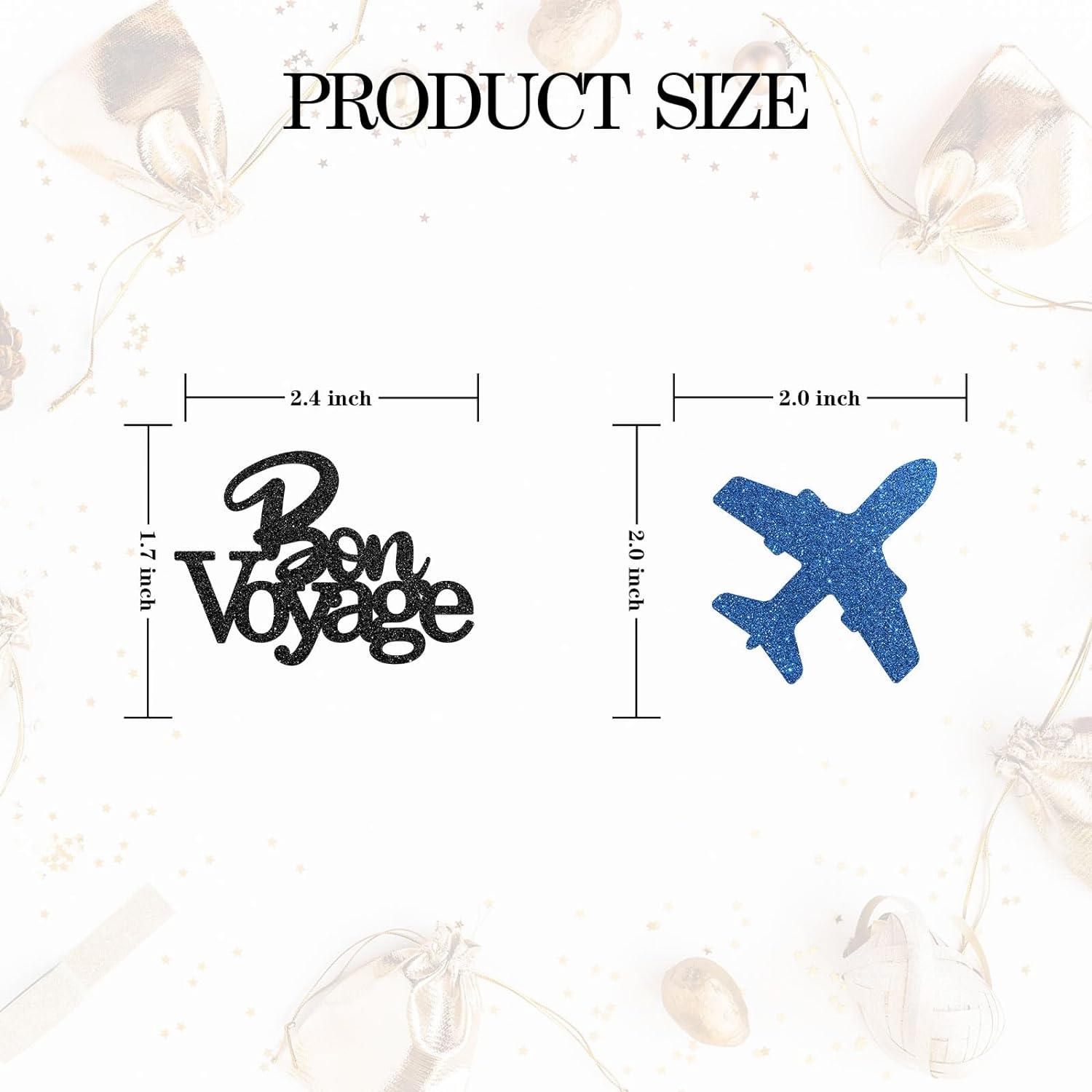 INNORU Bon Voyage Cupcake Toppers Travel Theme Party Cupcake Decor ...