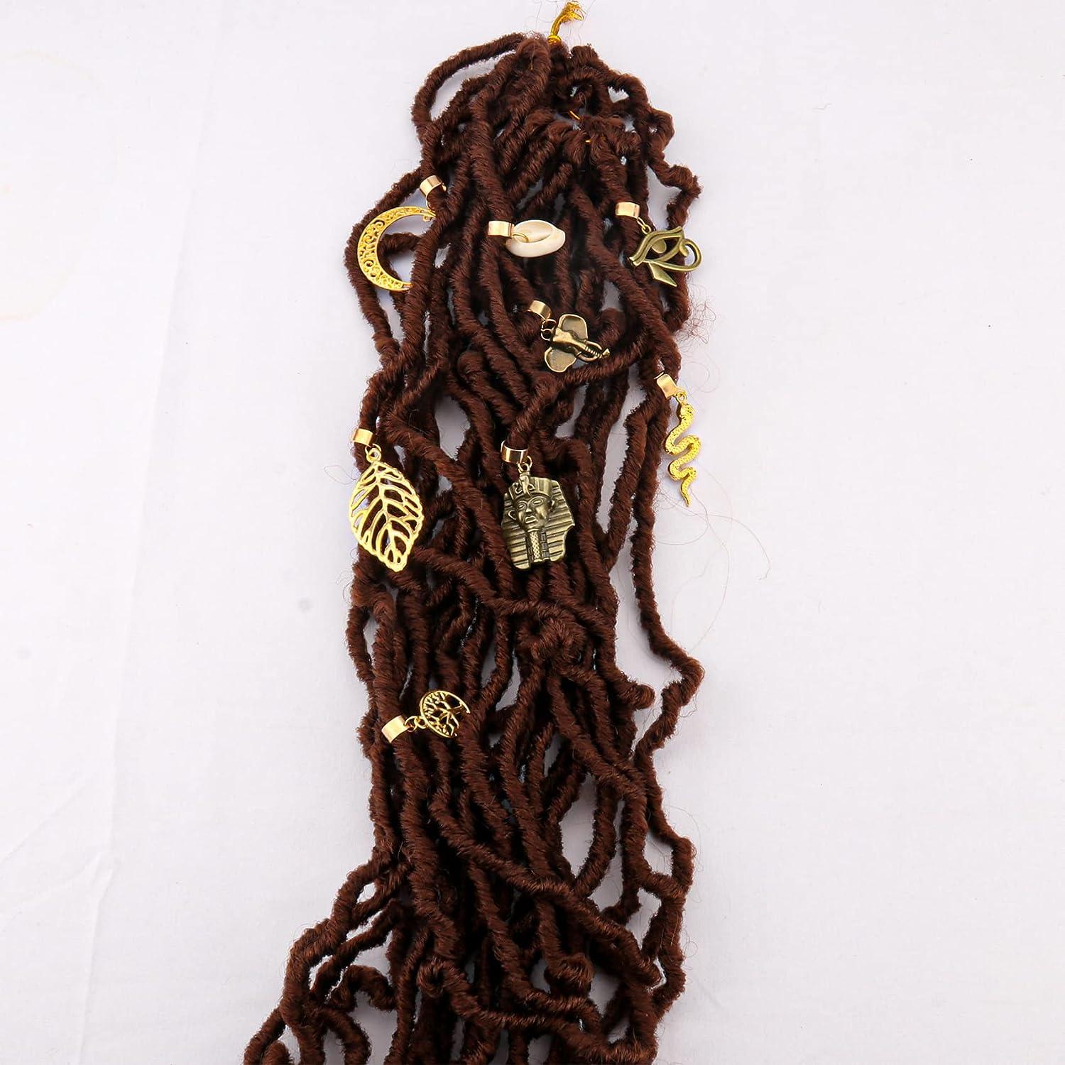 20 PCS Adjustable Locs Hair Clips | Vintage African Hair Charms | DIY ...