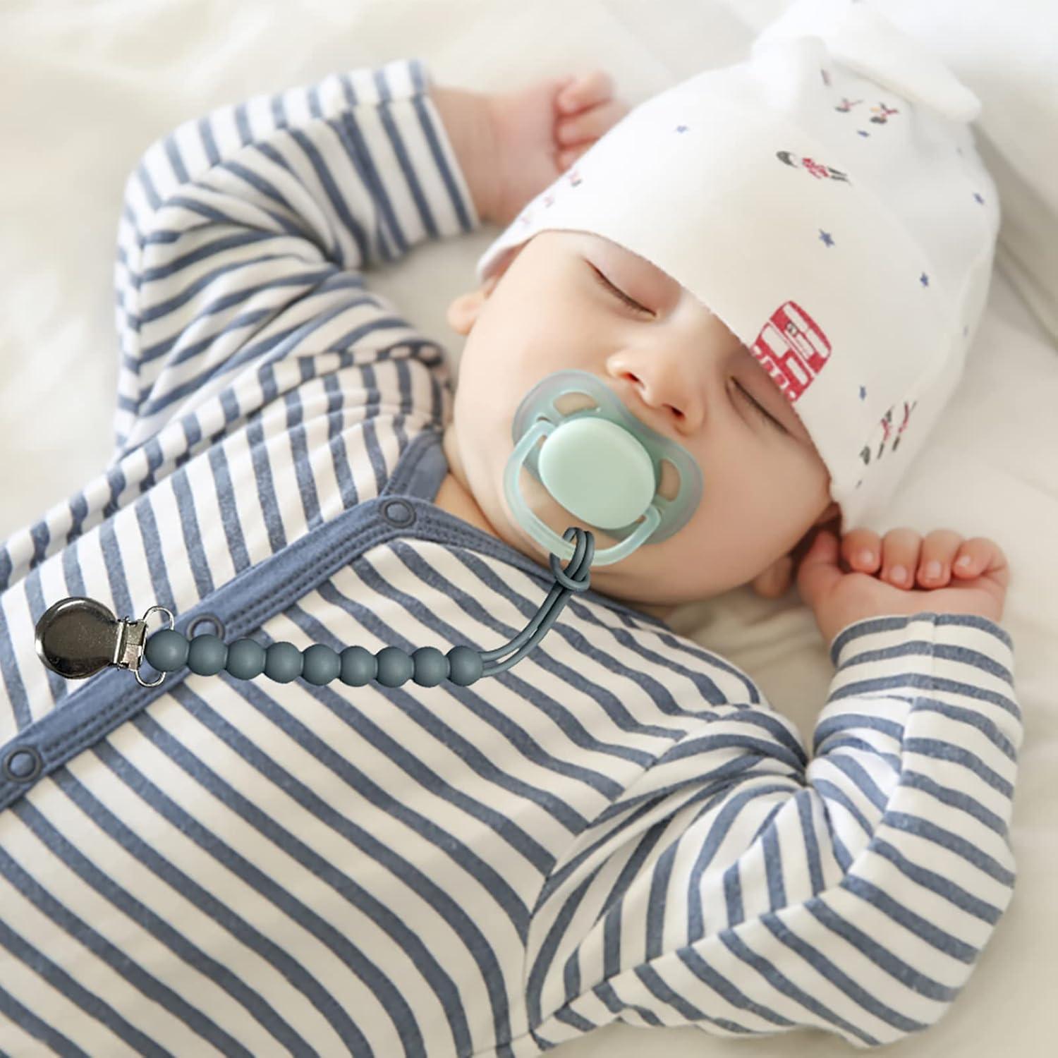 Buy Baby Pacifier Chain for Girls & Boys - Silicone Clips for All ...