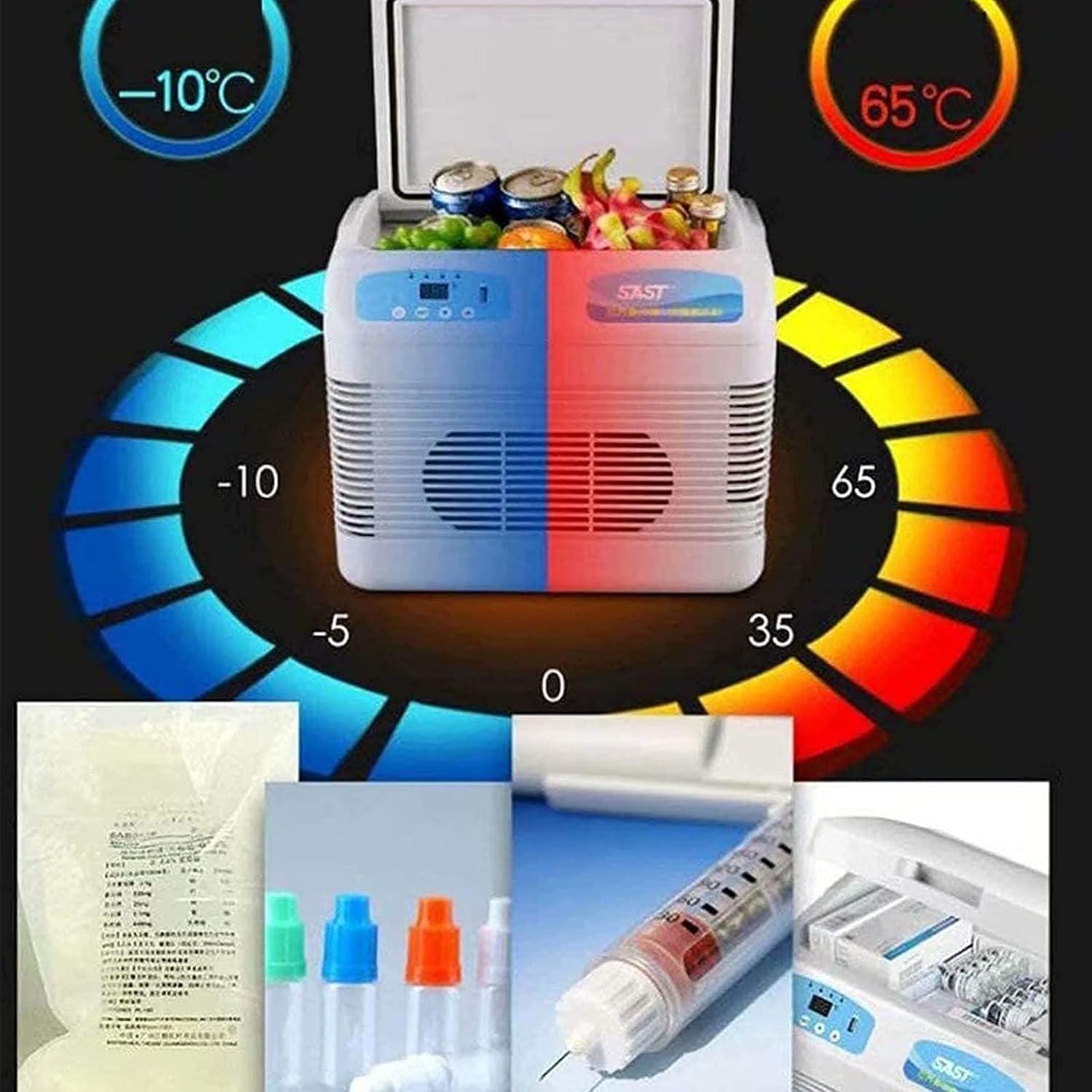 Insulin Cooler Refrigerated Case 12L Portable Cold Storage Box for ...