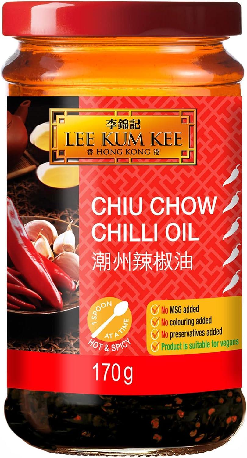 Lee Kum Kee Chiu Chow Chilli Oil Sauce 170g (Pack of 6) & Gluten free ...