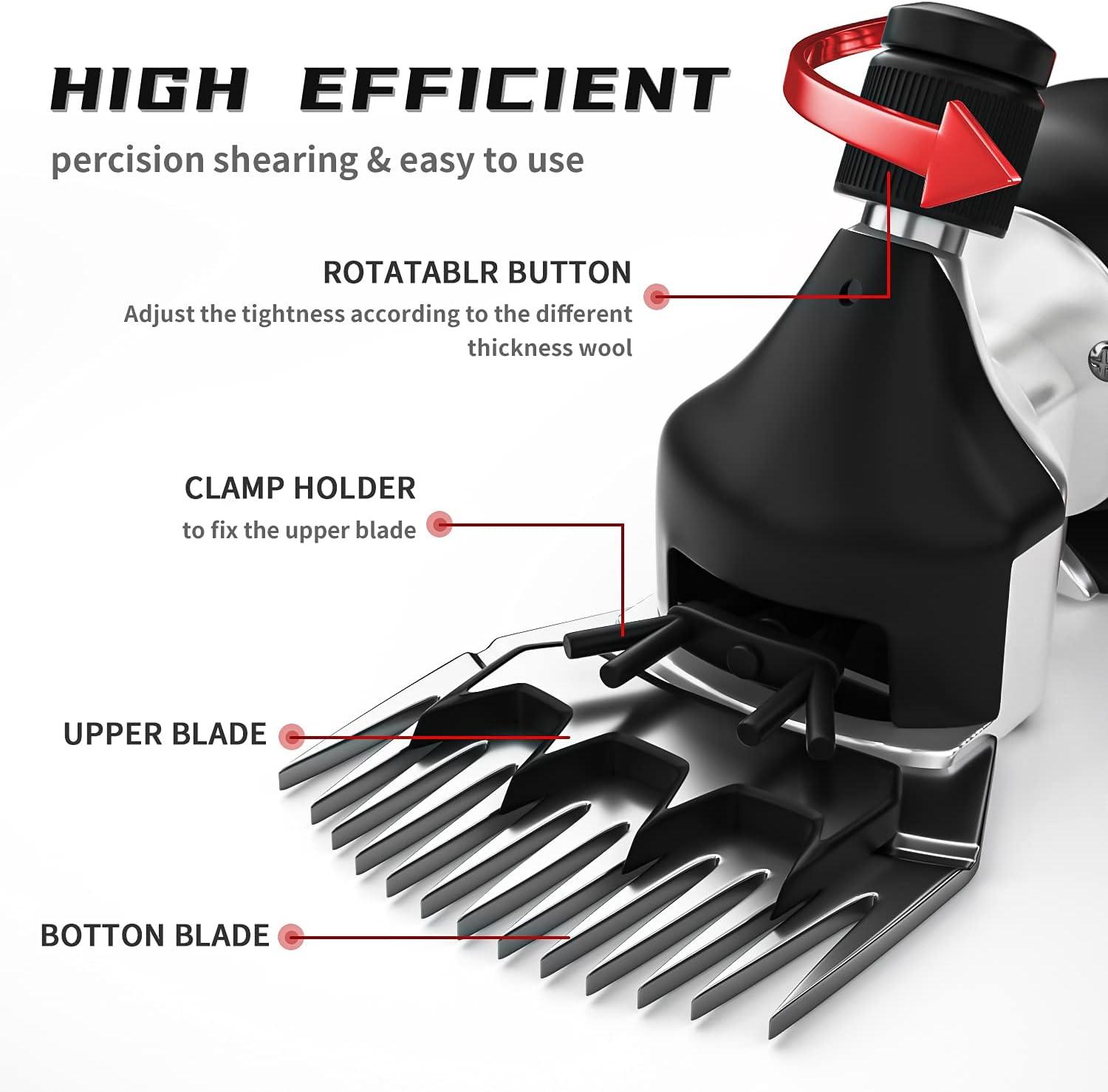 Dragro 500W Professional Electric Sheep Scissors | 6-Stage Clipper for ...