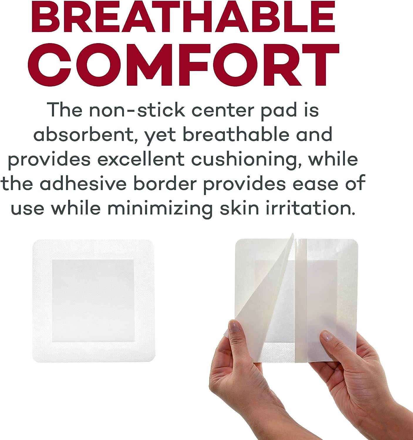 Dealmed Sterile Bordered Gauze Island Dressings 6x6 Inch (Pack of 25 ...