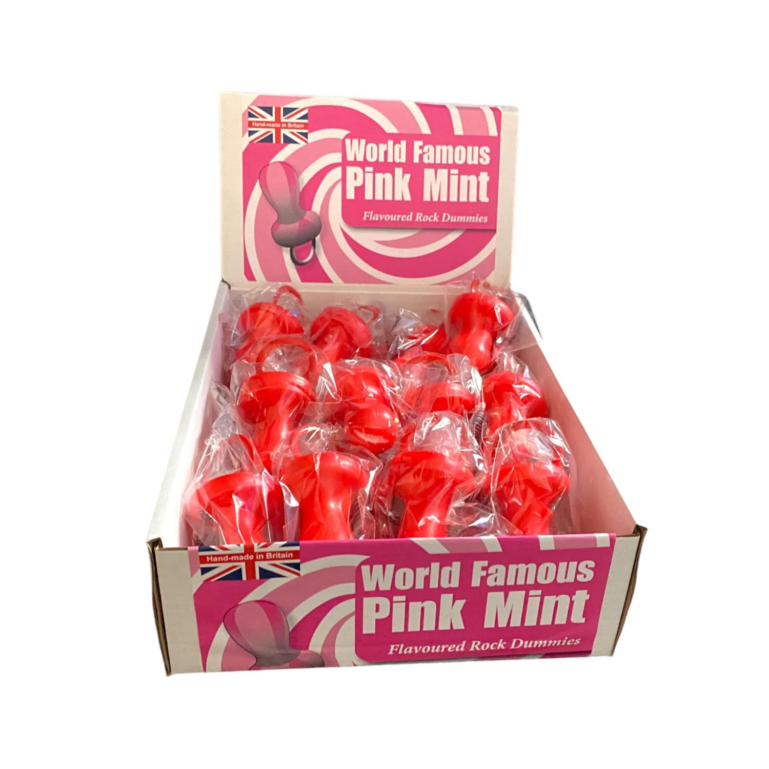 10 X Giant Pink Mint Rock Dummy Uk Made Party Favours Cake Decoration ...