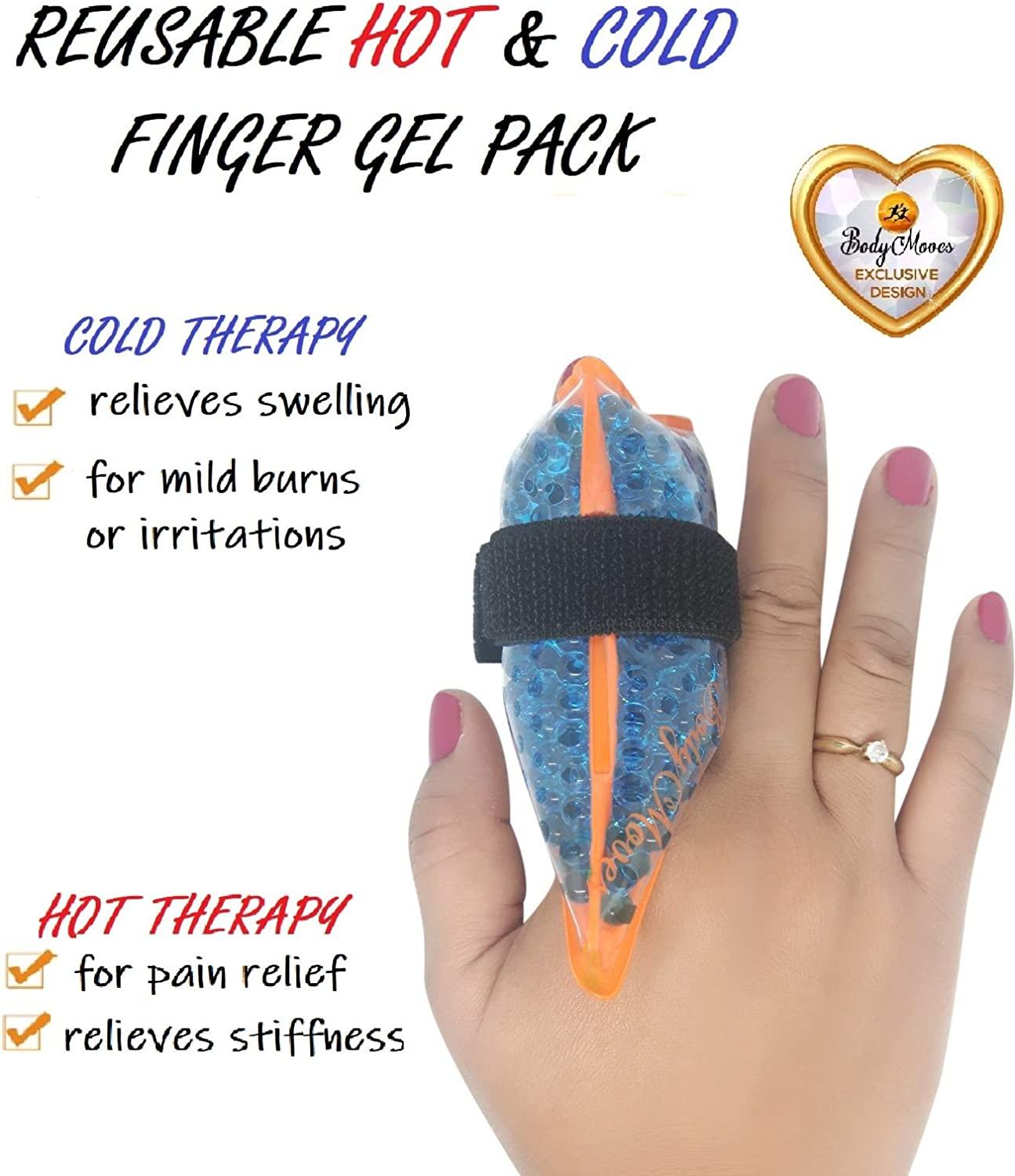 BodyMoves Finger and Toe Gel Pack - Hot/Cold Therapy for Finger ...
