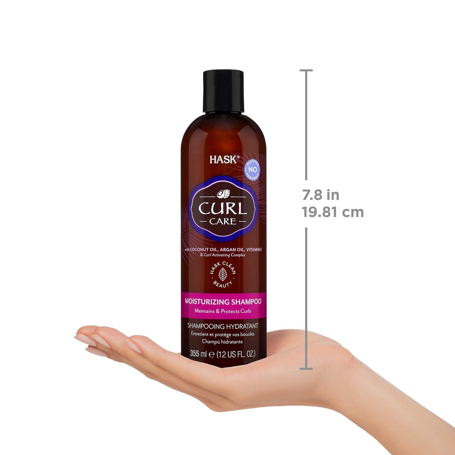 HASK Curl Care Coconut & Argan Oil Shampoo + Conditioner Set - 12 Fl Oz ...