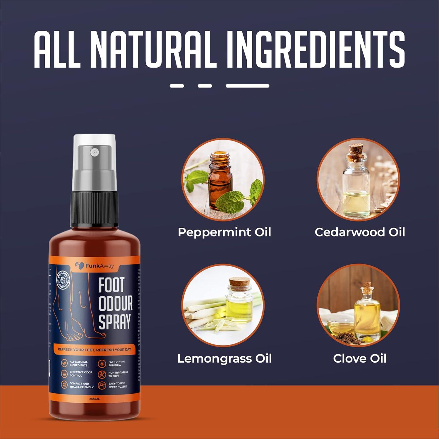 Foot Odour Spray | Effective odor control | All-natural ingredients ...