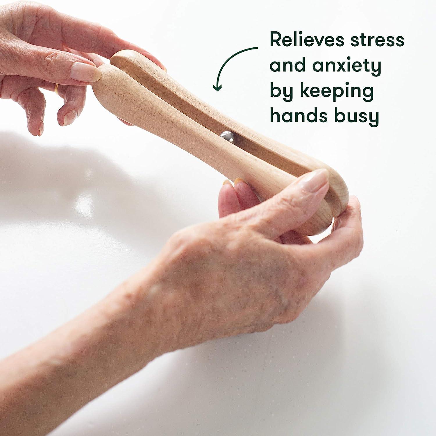 Relish Adult Fidget Toy - Wooden Roll Fidget Widget for Alzheimers ...