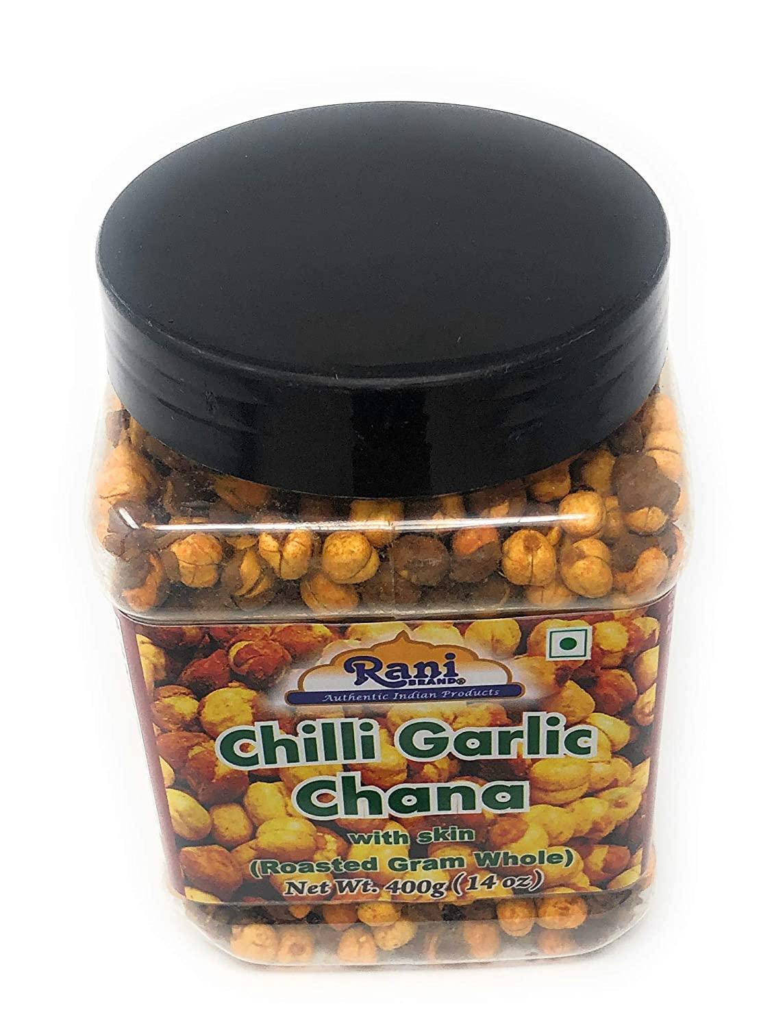 Rani Roasted Chana (Chickpeas) Chilli Garlic Flavor 14oz PET Jar - All ...