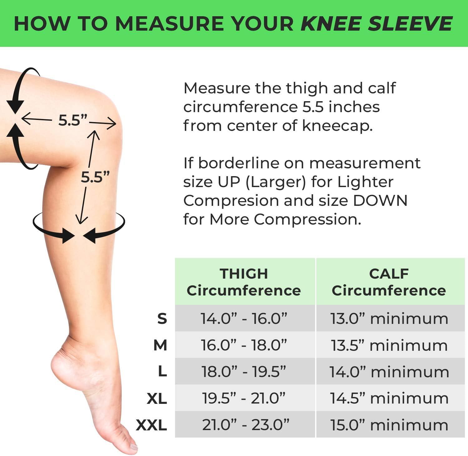 TechWare Pro Knee Compression Sleeve with Side Stabilizers & Patella ...