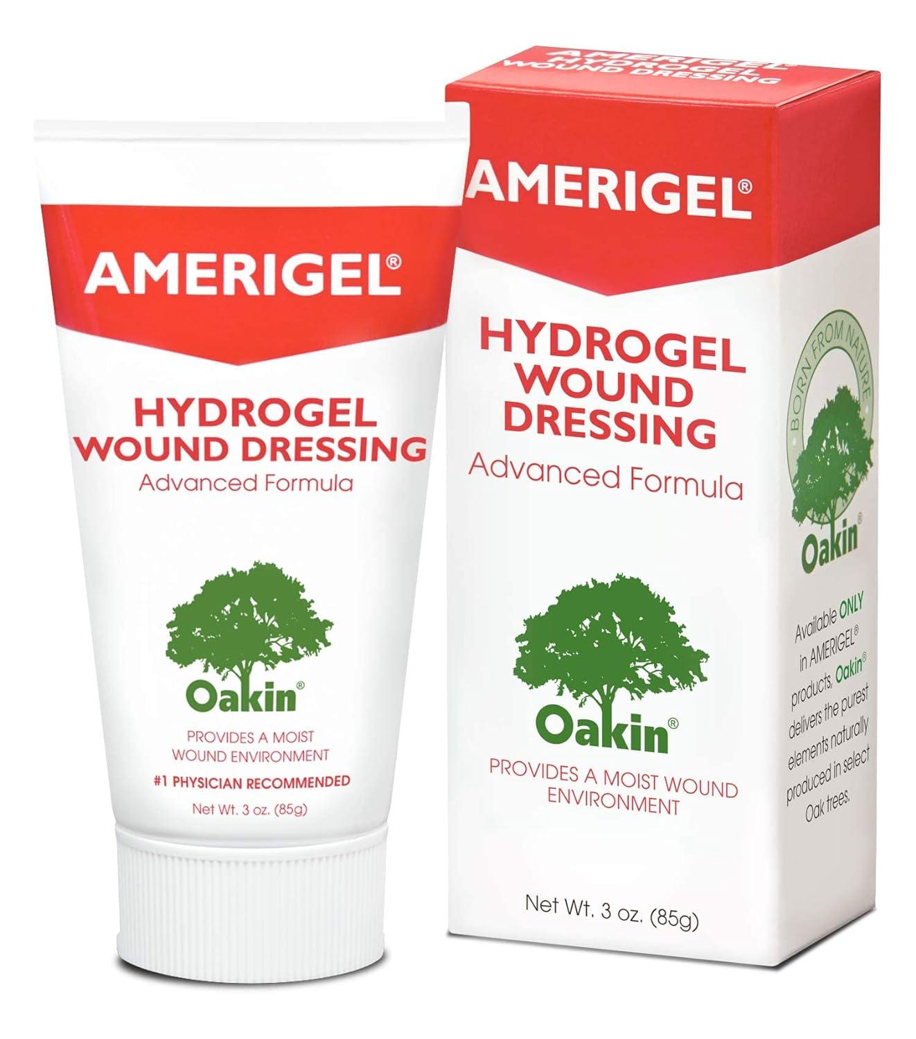 AMERIGEL Wound Care Bundle - Hydrogel Dressing & Saline Wash for ...