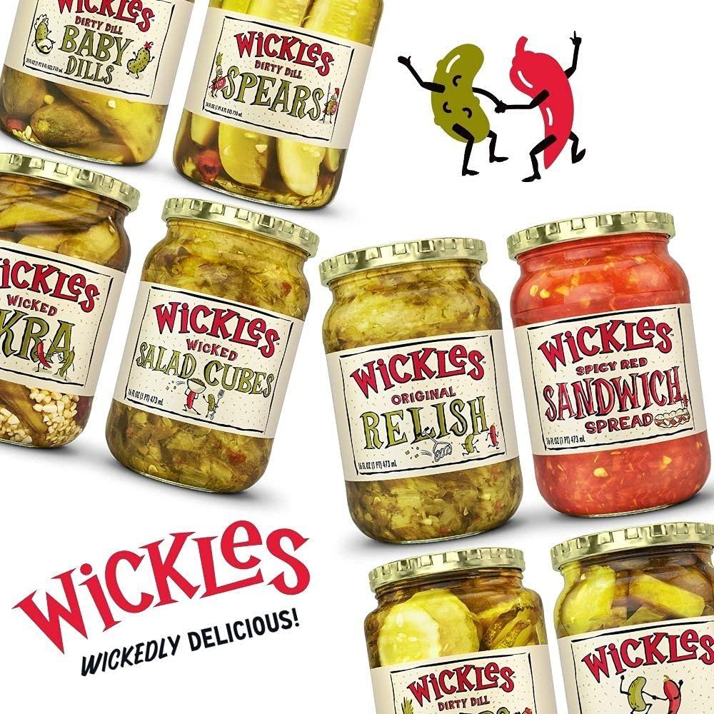 Wickles Wicked Pickle Chips, 16 oz (Pack - 1) 16 Fl Oz (Pack of 1)