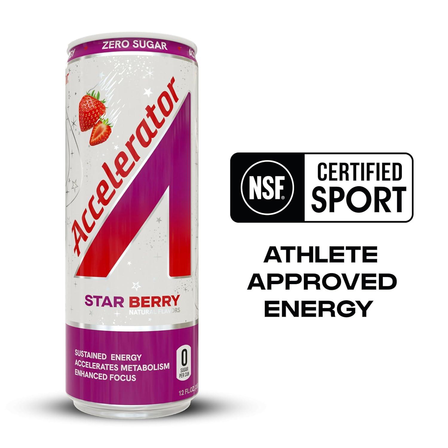 Buy A SHOC Accelerator Star Berry Energy Drink - 12 fl oz Can (Pack of ...