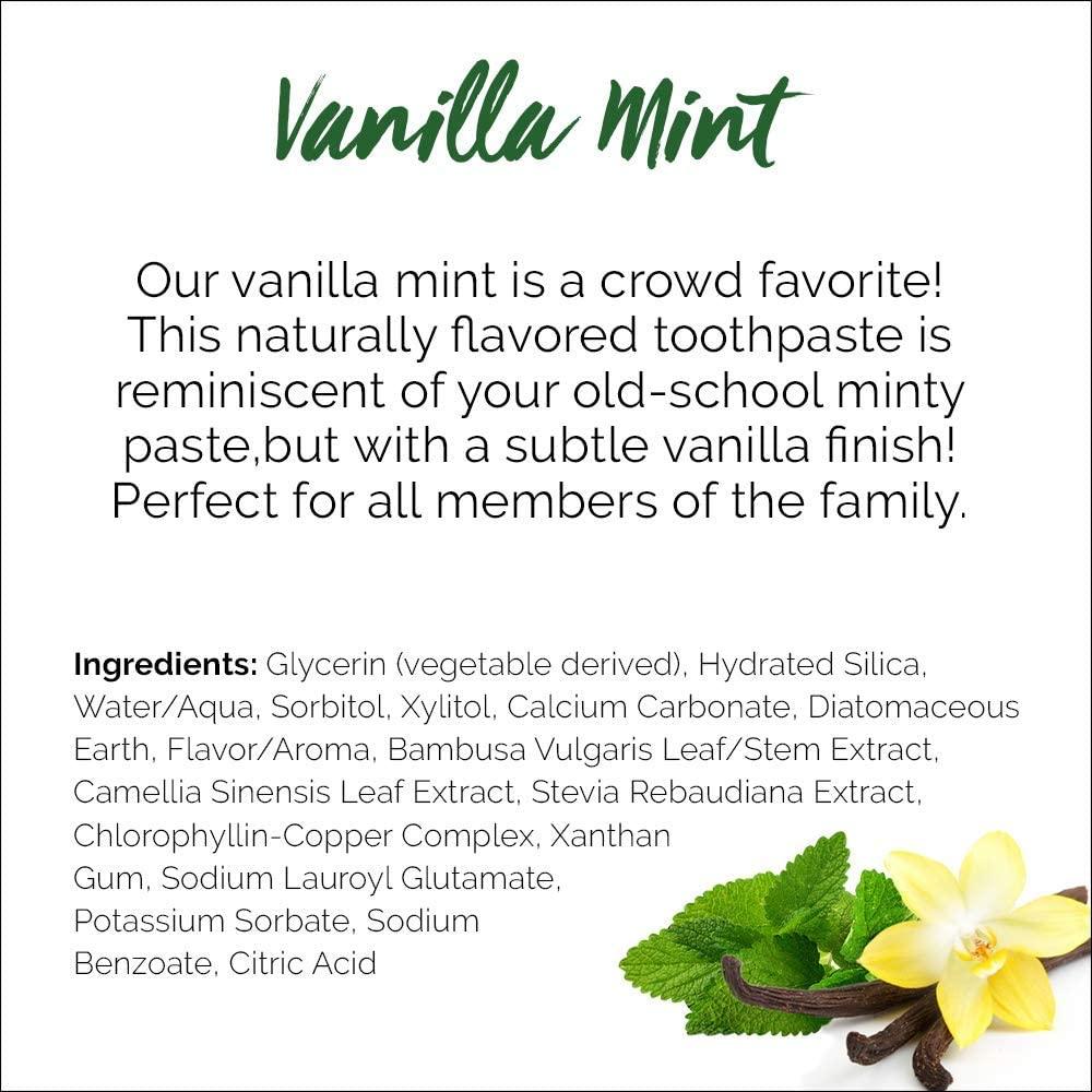 Woo Bamboo Vanilla Mint Toothpaste - Natural Fluoride-Free, 4 Oz | Eco ...