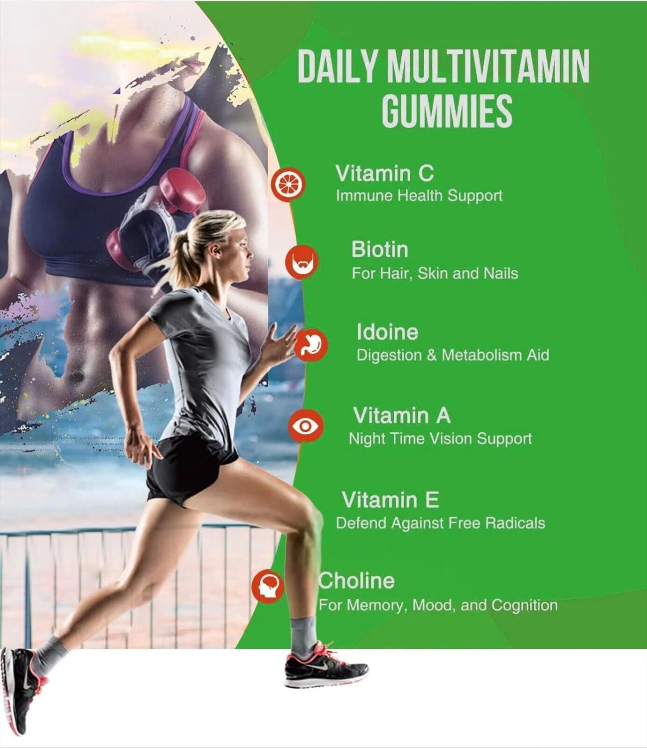 Organic Greek Multivitamin Gummies for Men & Women | Vitamin A C D E ...