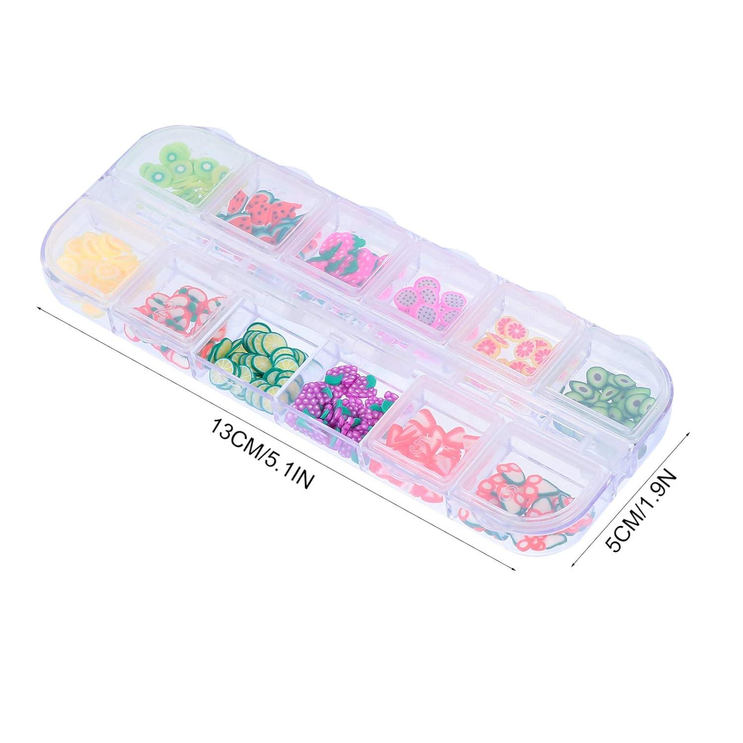 Milists Fruit Nail Art Stickers - Miniature Decoration Discs for ...