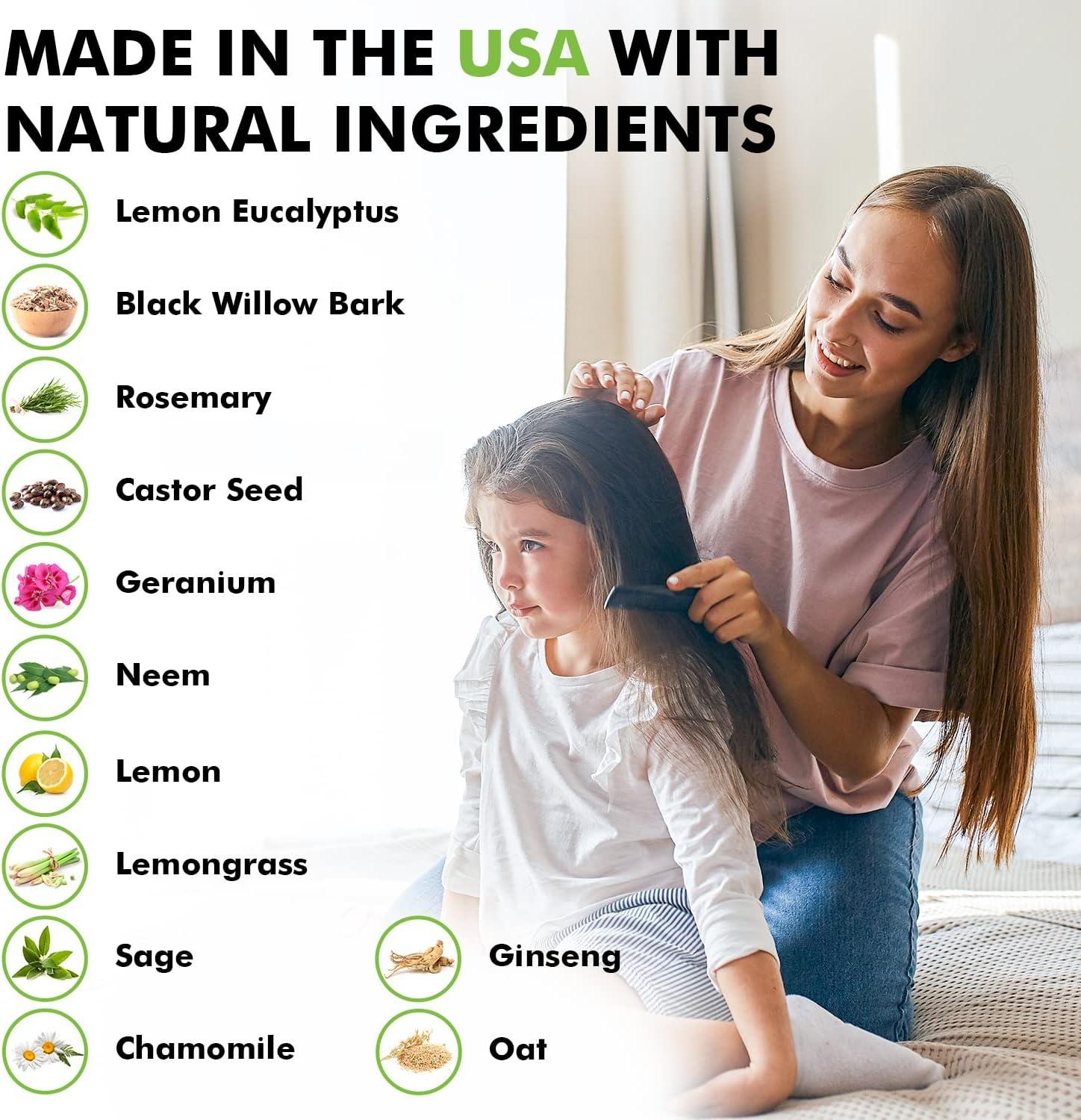 Head Hunters Natural Lice Treatment Kit - Extra Strength Shampoo ...