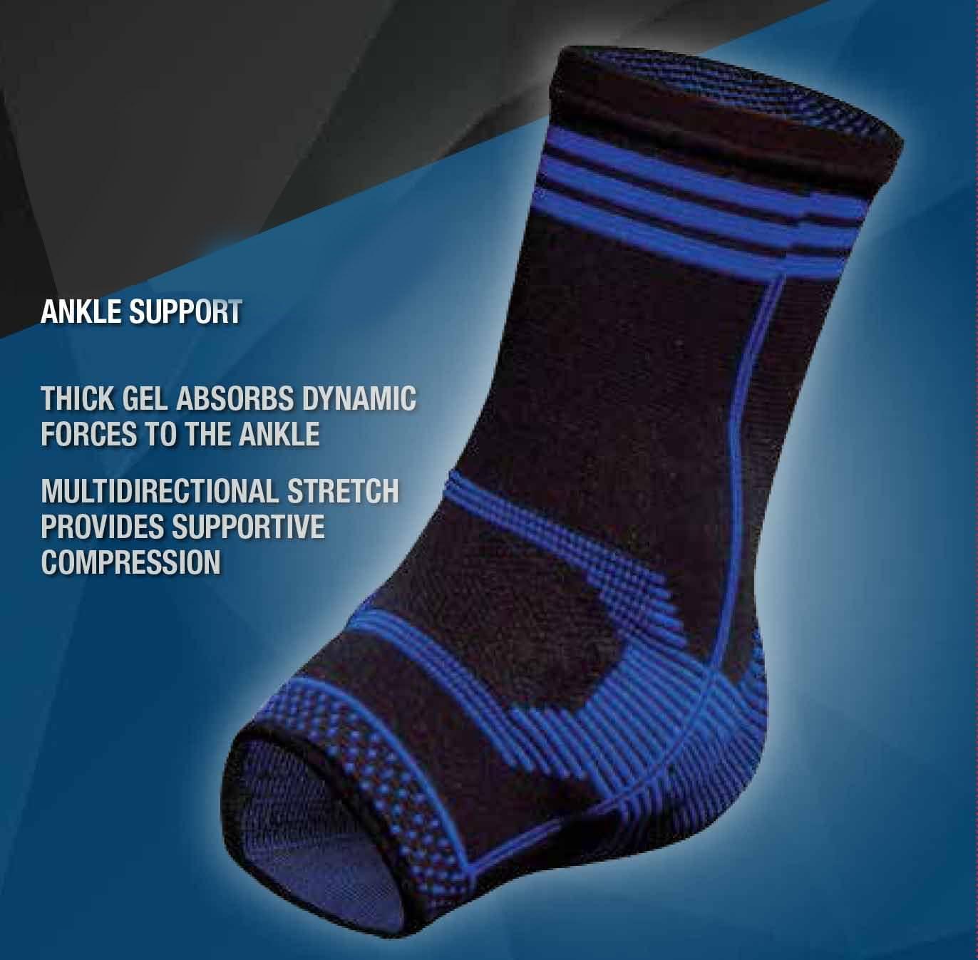 Pro-Tec Athletics Gel-Force Ankle Support Large - Blue