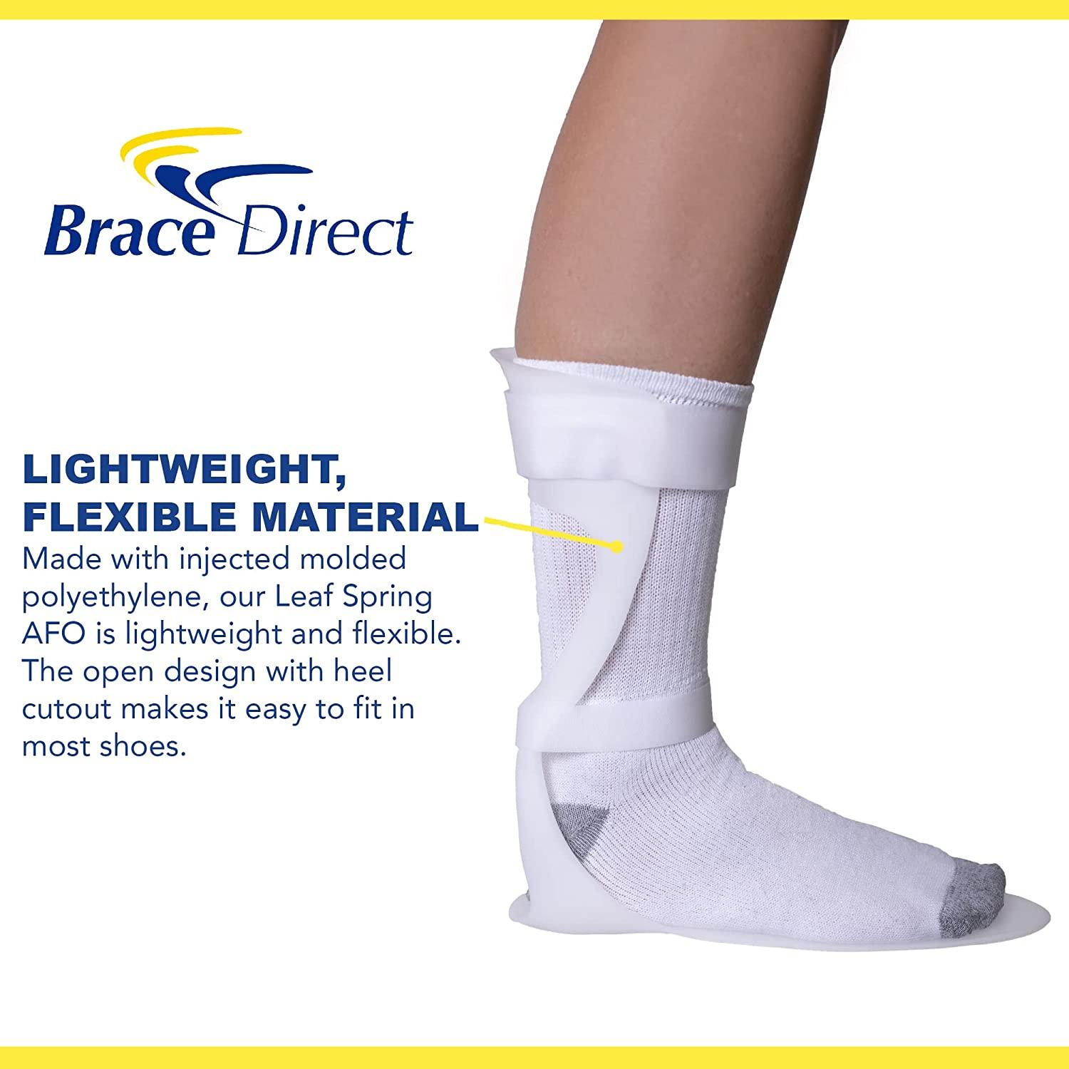 Leaf Spring AFO Brace for Flaccid Foot Drop - Right Foot Men's Support | Buy Now with Express ...