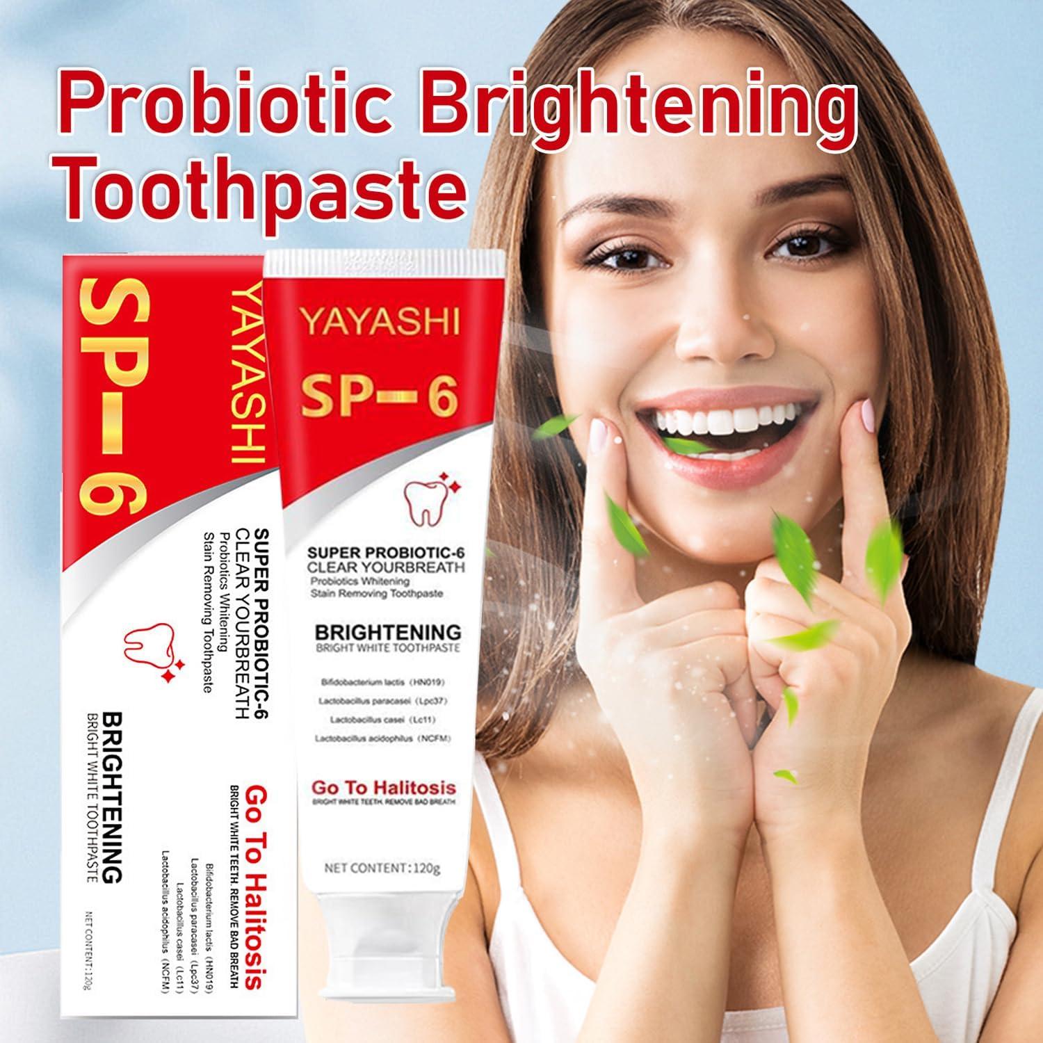 SP-6 Probiotic Whitening Toothpaste | Ultra Whitening & Deep Cleaning ...