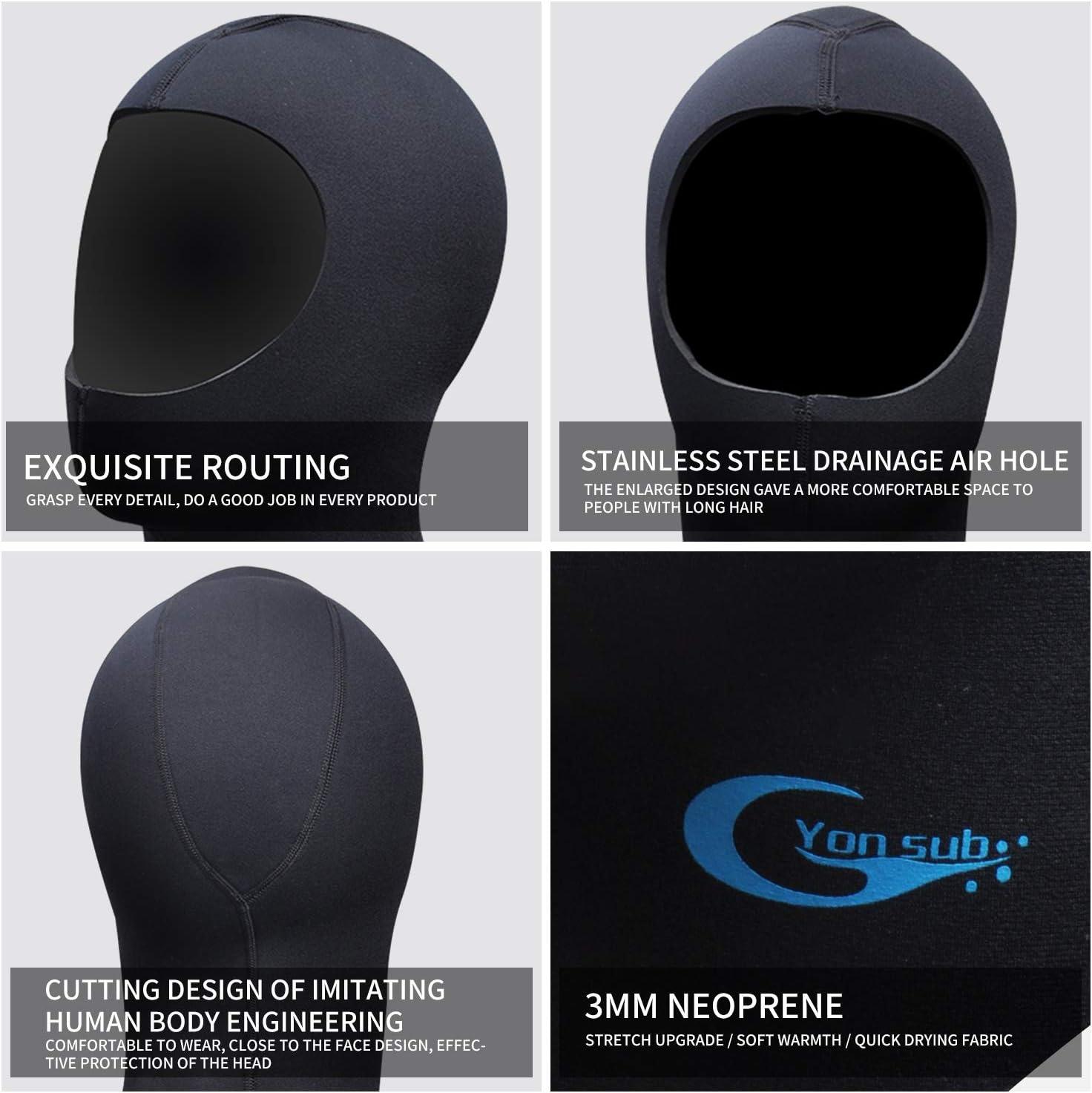 Diving Hood - Neoprene Wetsuit Dive Hood 3MM 5MM for Men Women ...