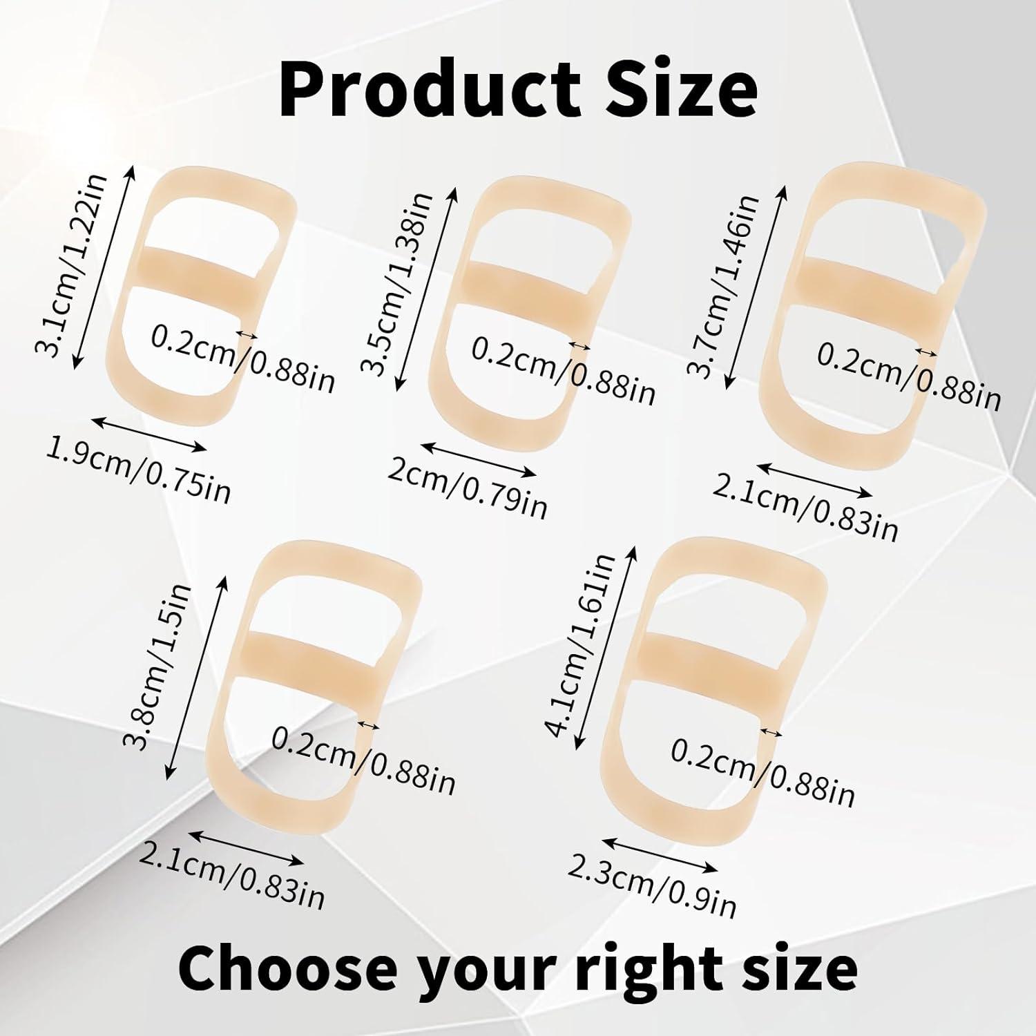 Oval Finger Splint Kit - 10 Pieces | Finger Support Brace for Trigger ...